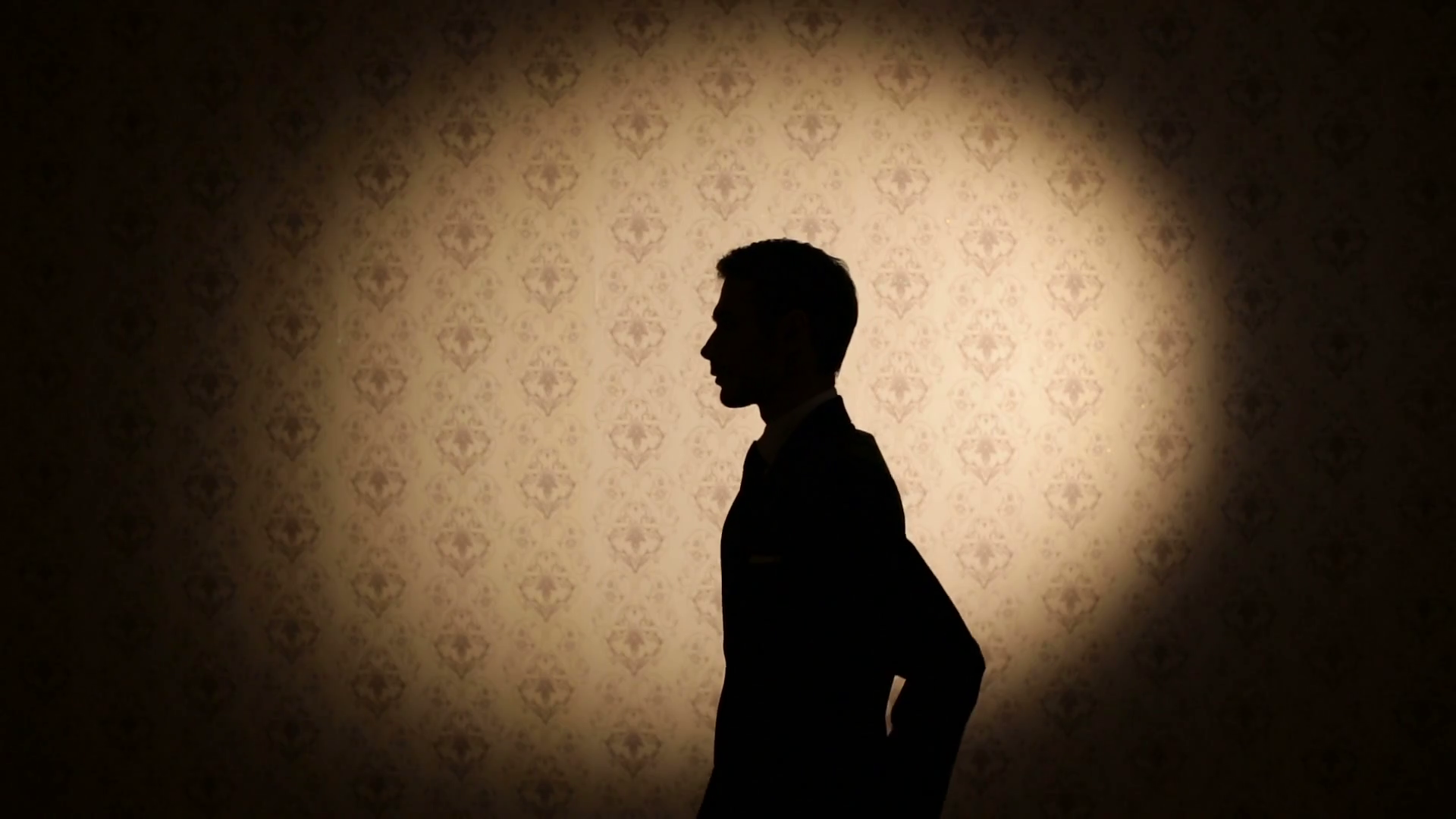 Silhouette Of Man Walking Straight Stock Footage SBV-319756999 ...