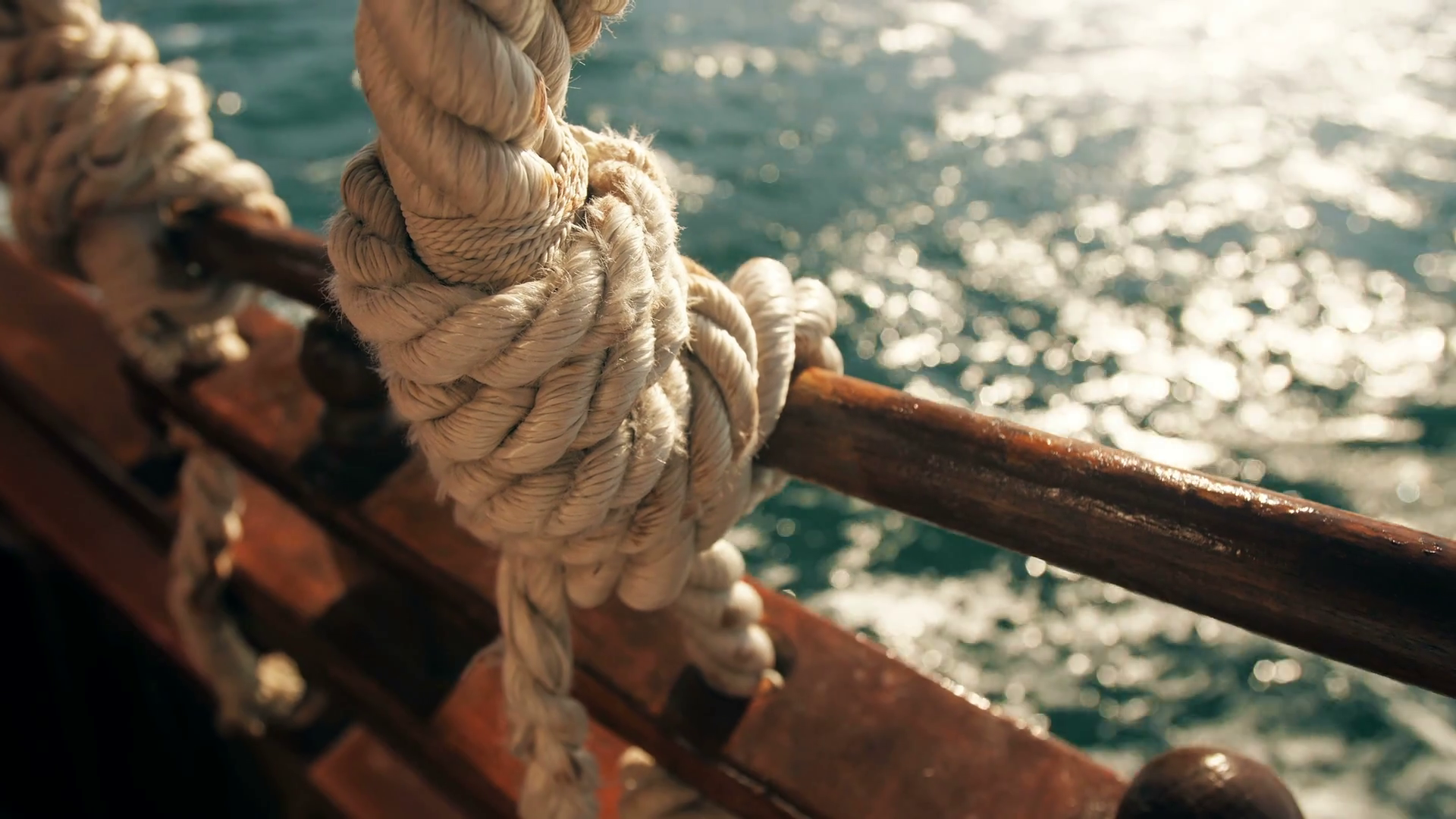 View From Old Ship At Sea Stock Footage SBV-317779054 - Storyblocks