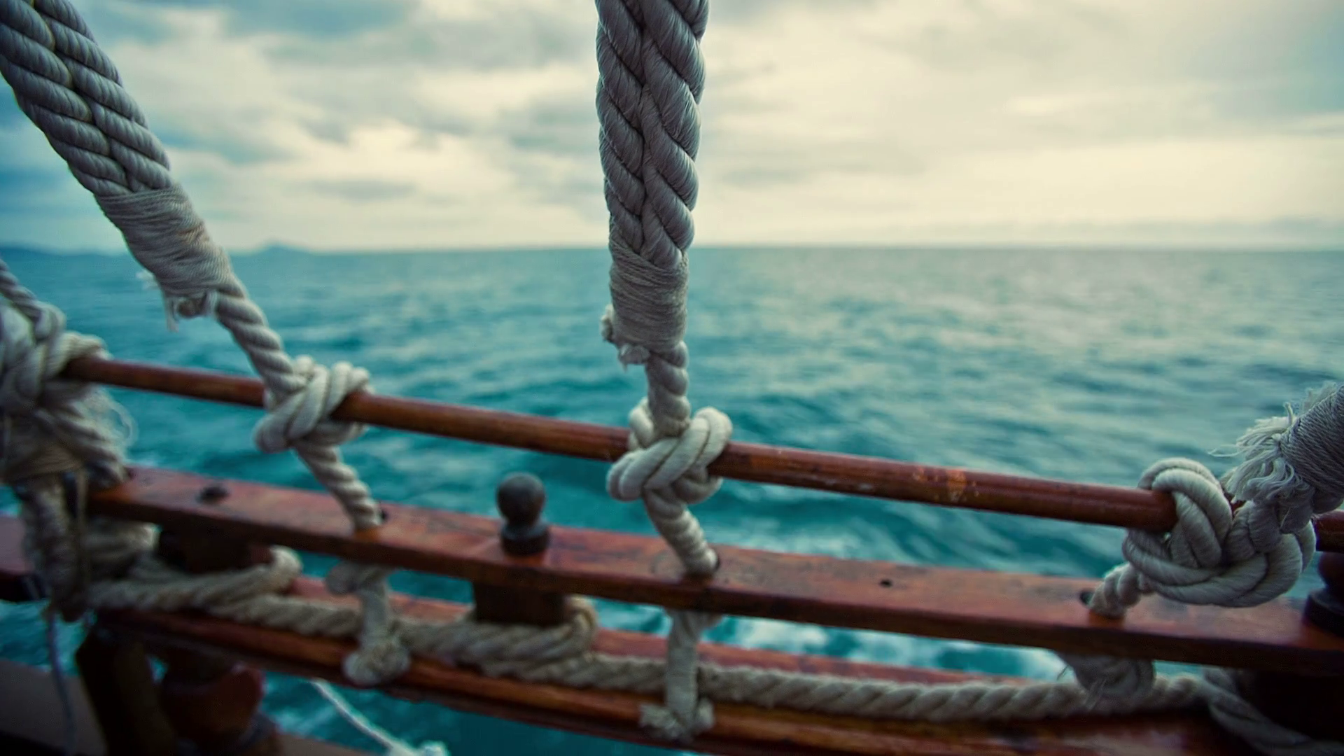 View From Pirate Ship At Sea Stock Footage SBV-306062800 - Storyblocks