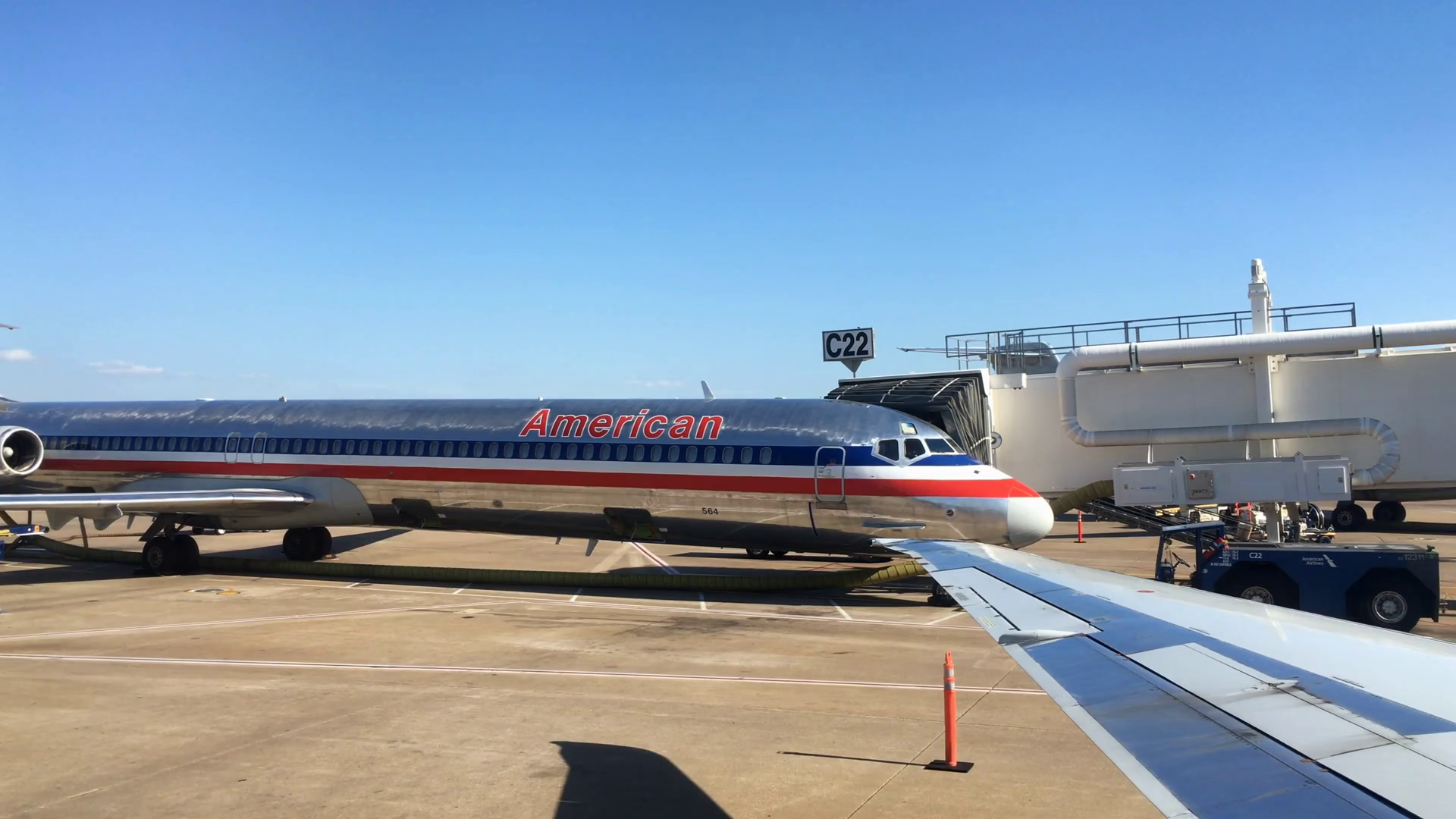 American Airline Plane At Terminal In Dallas Stock Footage SBV ...