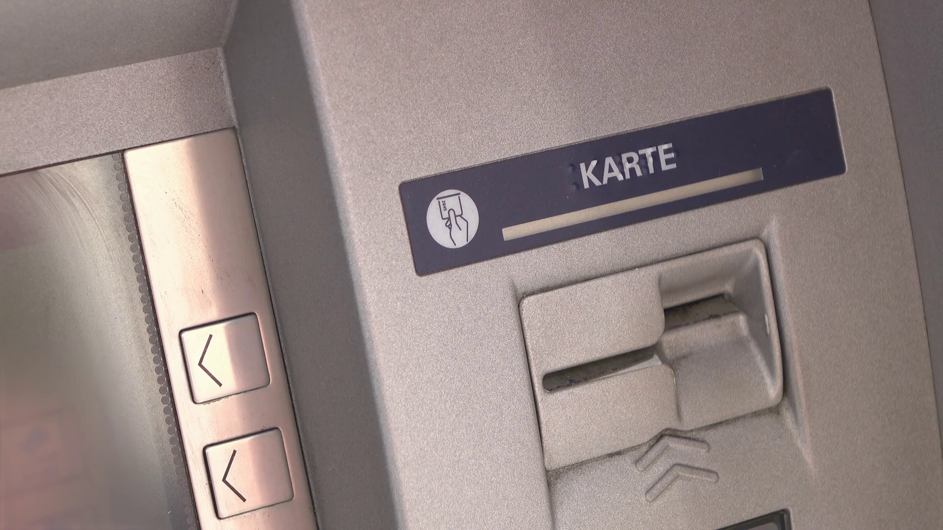 Blinking Atm Card Slot Waiting Insert 4k Stock Footage SBV-310347562 ...