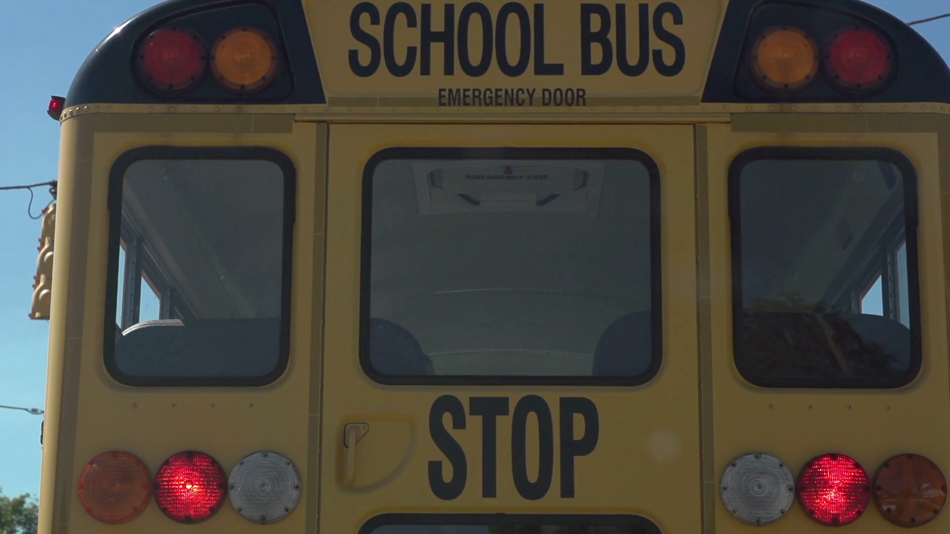 Bus At Stoplight Drives Away Slow Motion Stock Footage SBV-301111437 ...