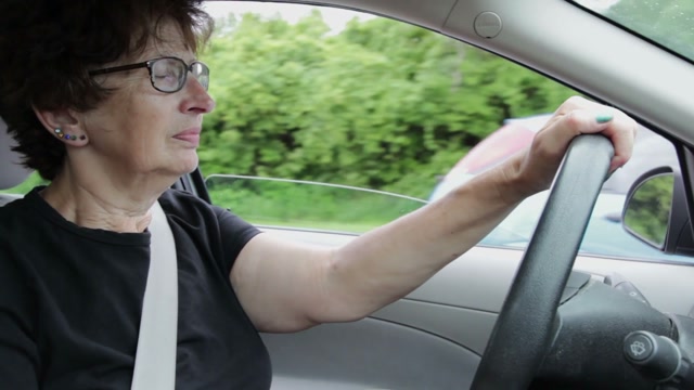Elder Black Woman Driving Stock Footage: Royalty-Free Video Clips ...