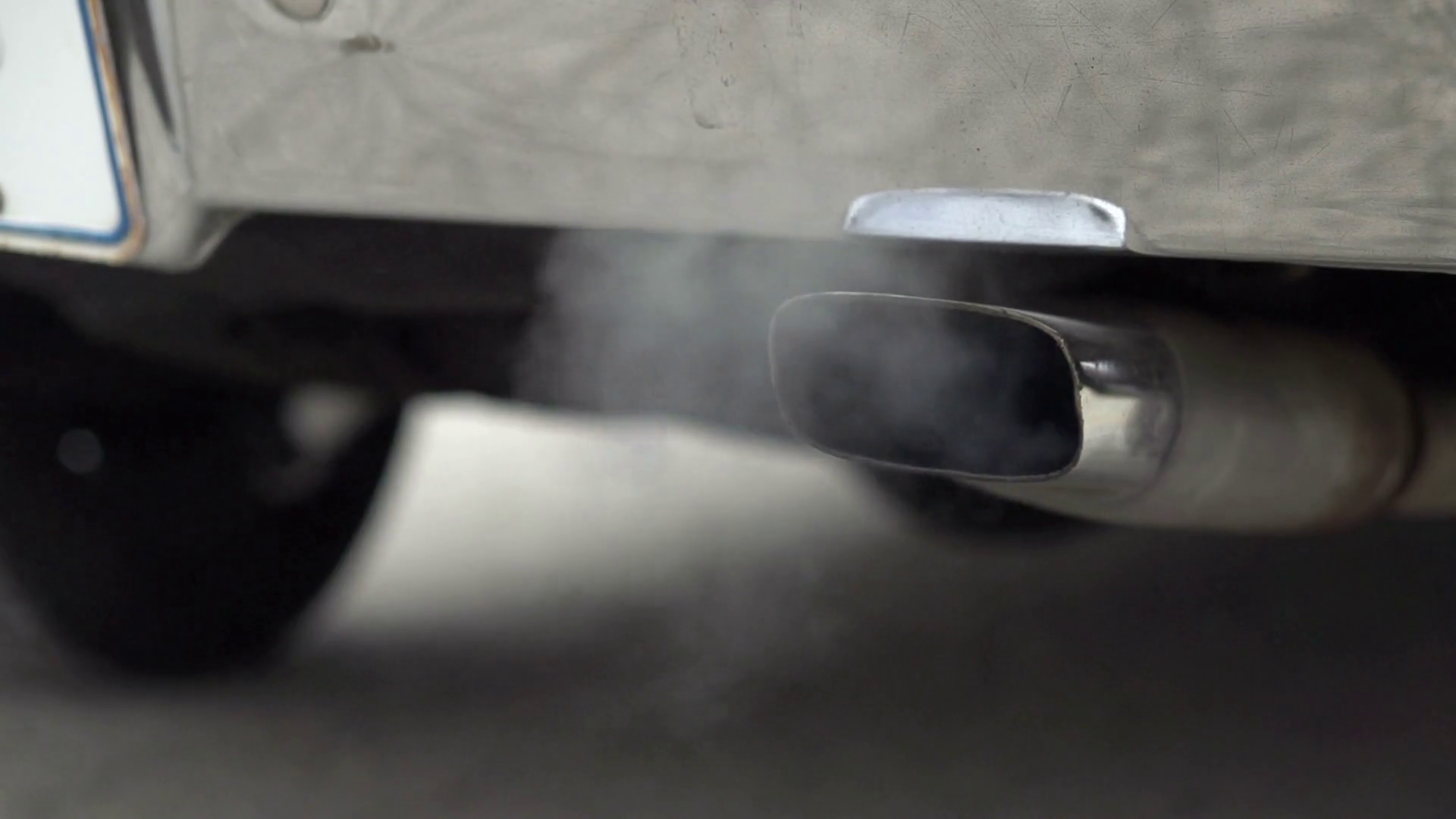 Exhaust smoke from muffler slow motion Stock Video Footage 00:26 SBV ...