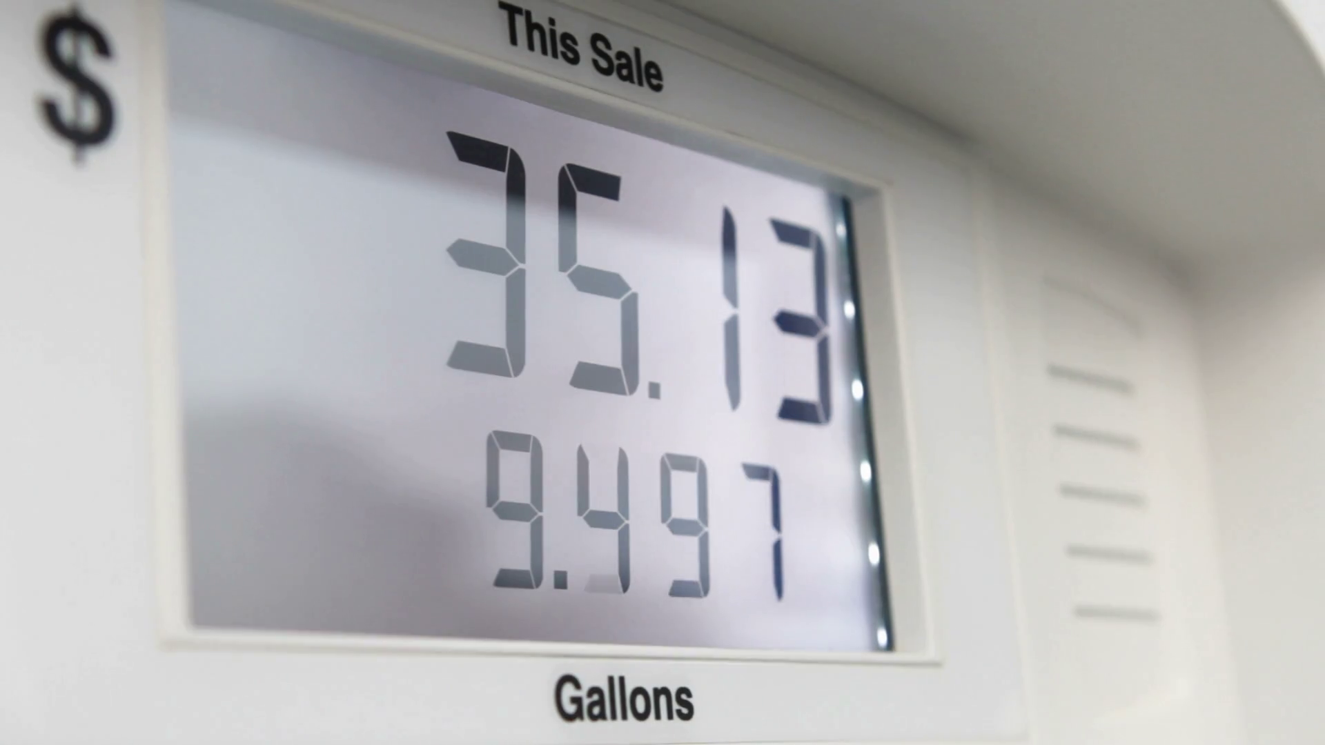 Gas Station Digital Read Out At Pump Stock Footage SBV-301110041 ...