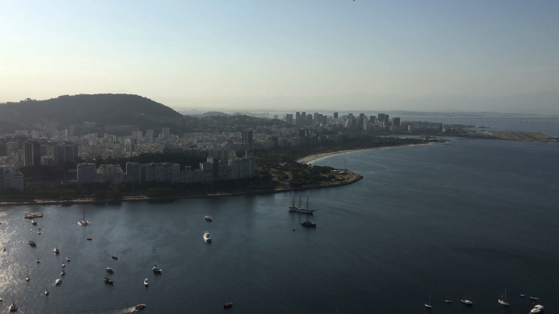 Harbor of Rio de Janeiro with boats on sunny day 4k Stock Video Footage ...