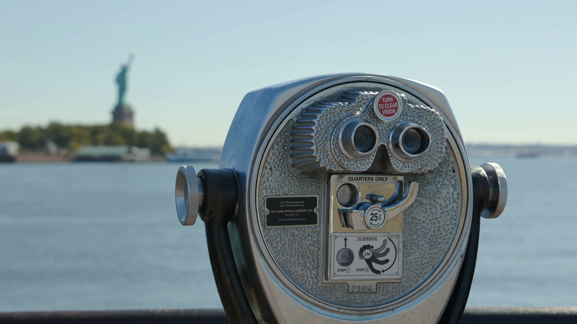 Looking Glass Viewing Binoculars Pointed At Stock Footage SBV-352042090 ...