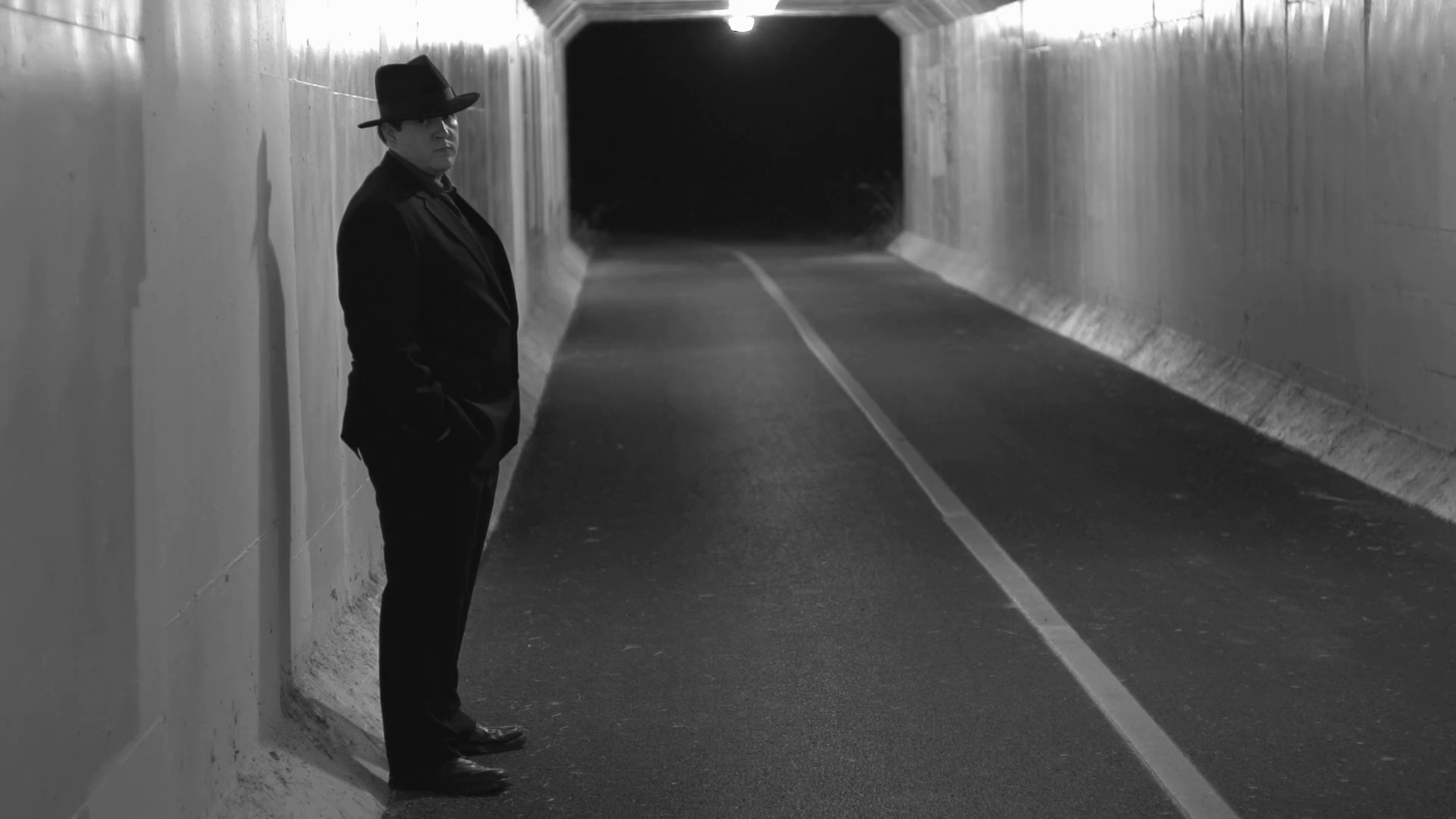Mobster Standing In Tunnel Waiting Stock Footage SBV-301093512 ...