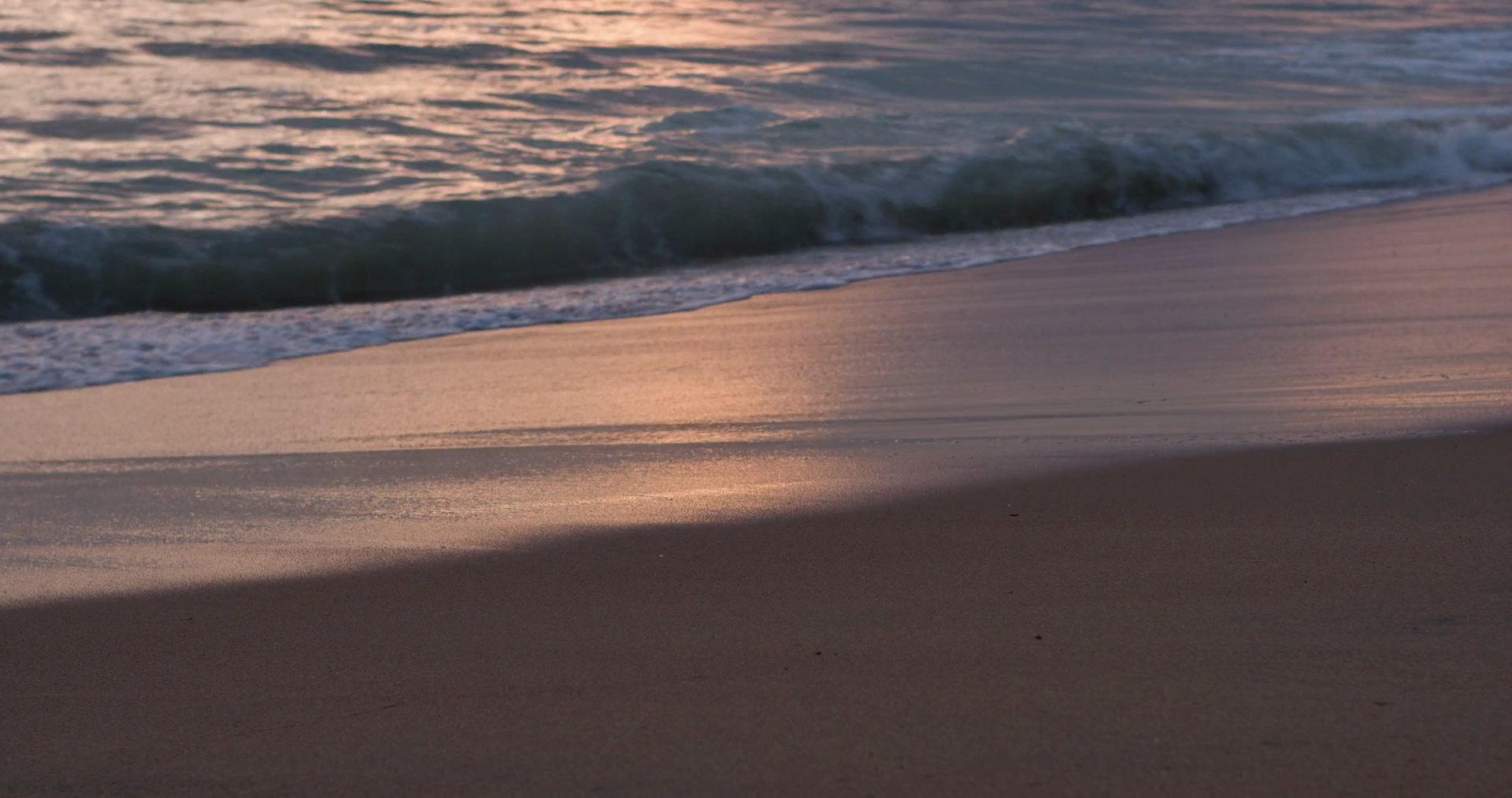 Ocean Waves On Shore Sand At Sunset 4k Stock Footage SBV-301411794 ...