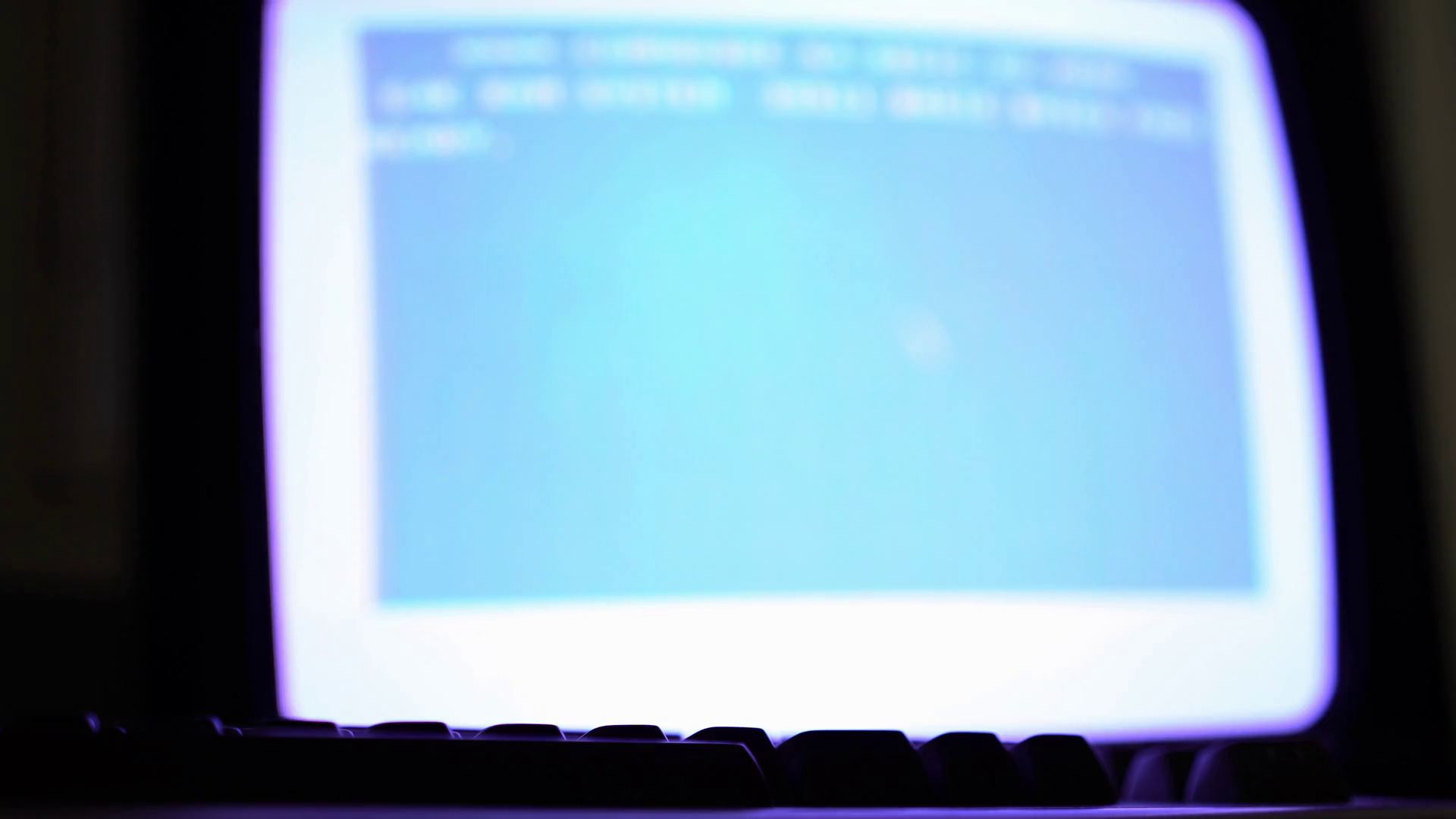 Old Computer Crt Monitor With Keyboard In Stock Footage SBV-304946373 ...