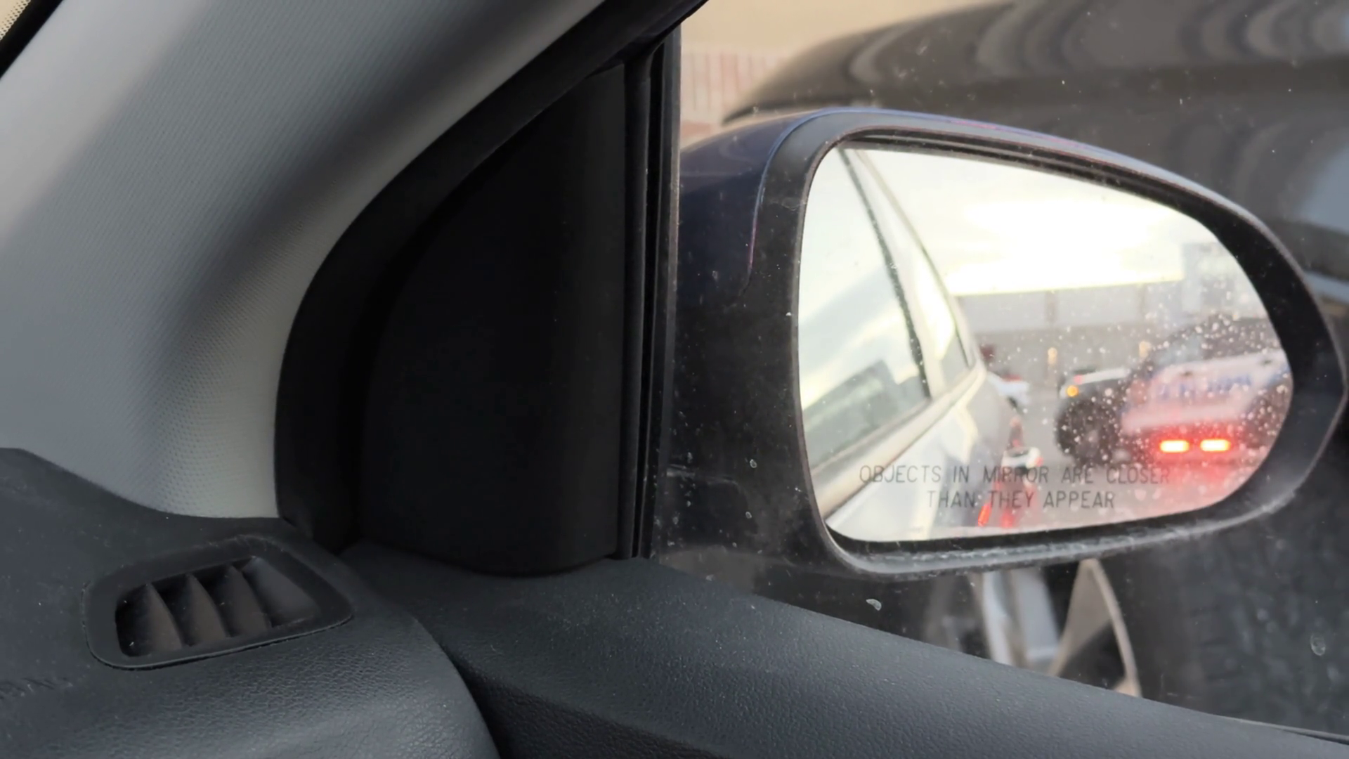 Pulled Over Police Seen In Side View Mirror Stock Footage SBV-352042839 ...