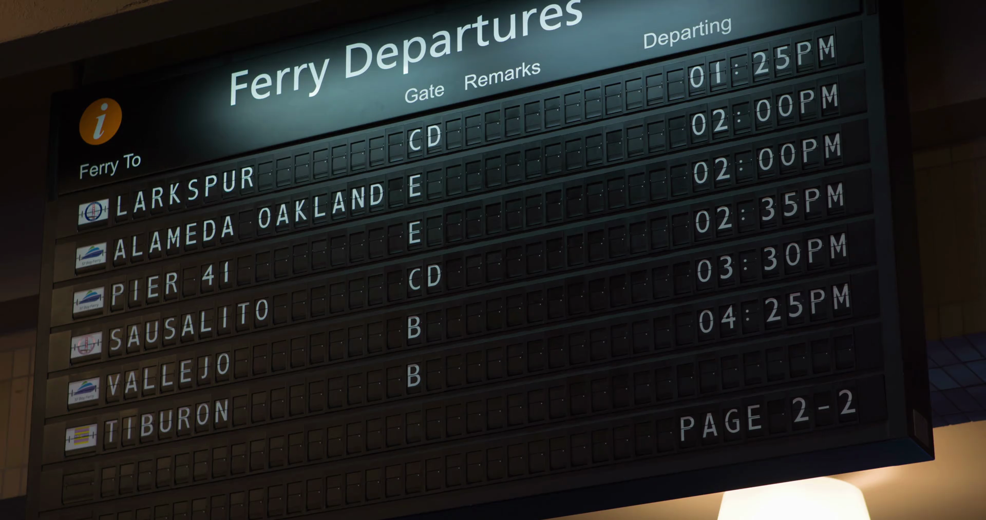 Rotating Letters On Ferry Departure Board 4k Stock Footage SBV ...