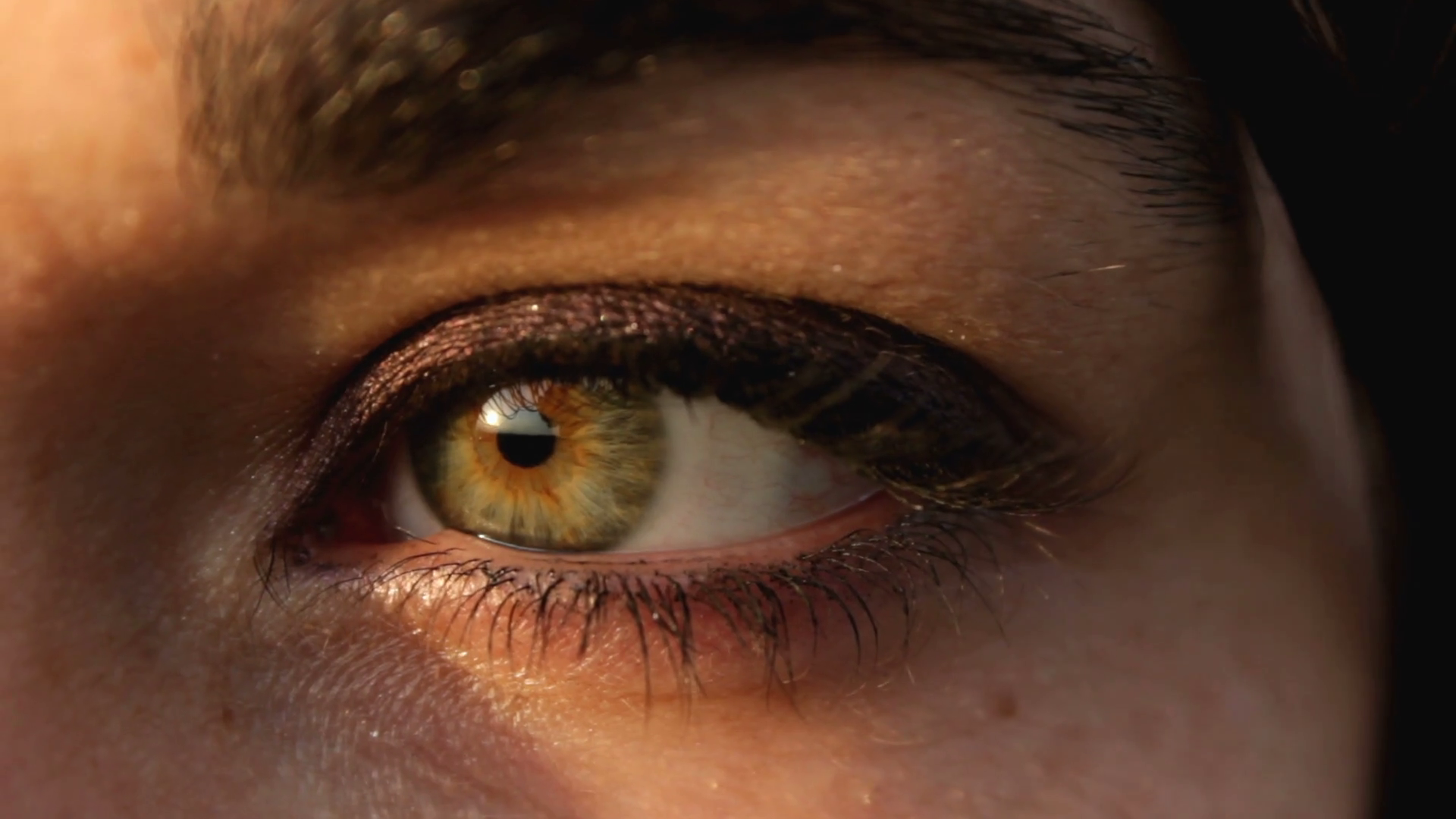 Single Eyeball Close Up From Female Stock Footage SBV-301092482 ...
