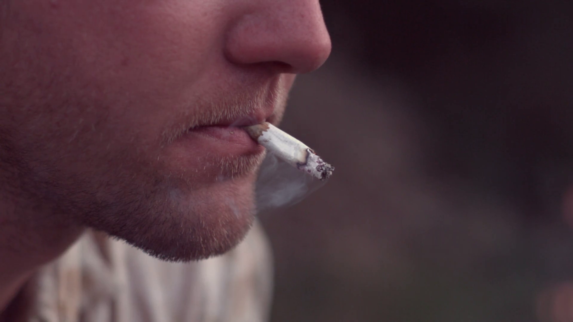 Smoke blowing out of nose slow motion Stock Video Footage 00:27 SBV ...