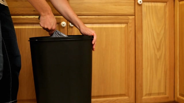 Throwing Away Trash Into Bin Stock Footage: Royalty-Free Video Clips ...