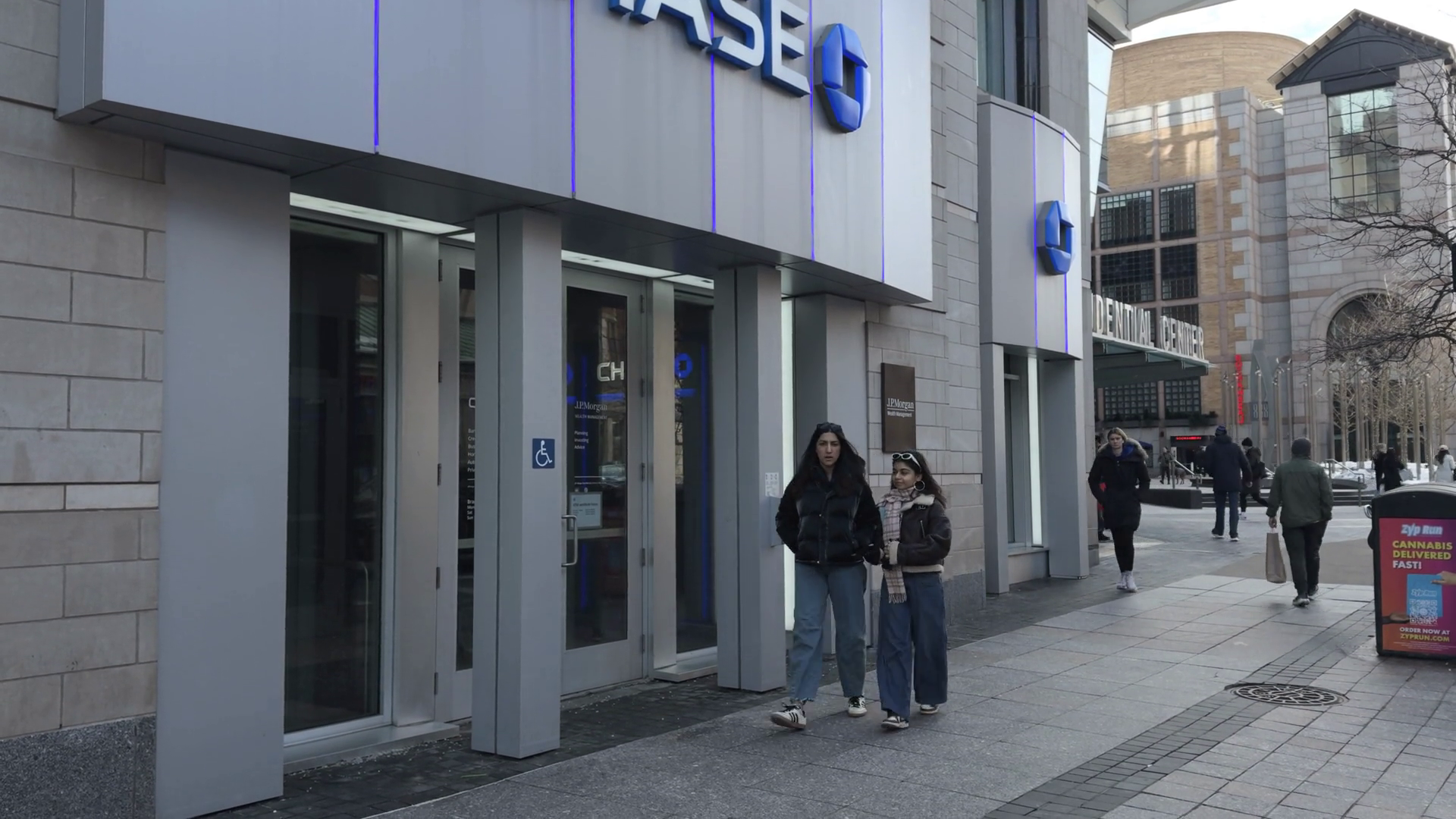 Chase Bank Entrance At Prudential Center Stock Footage SBV-352773058 ...