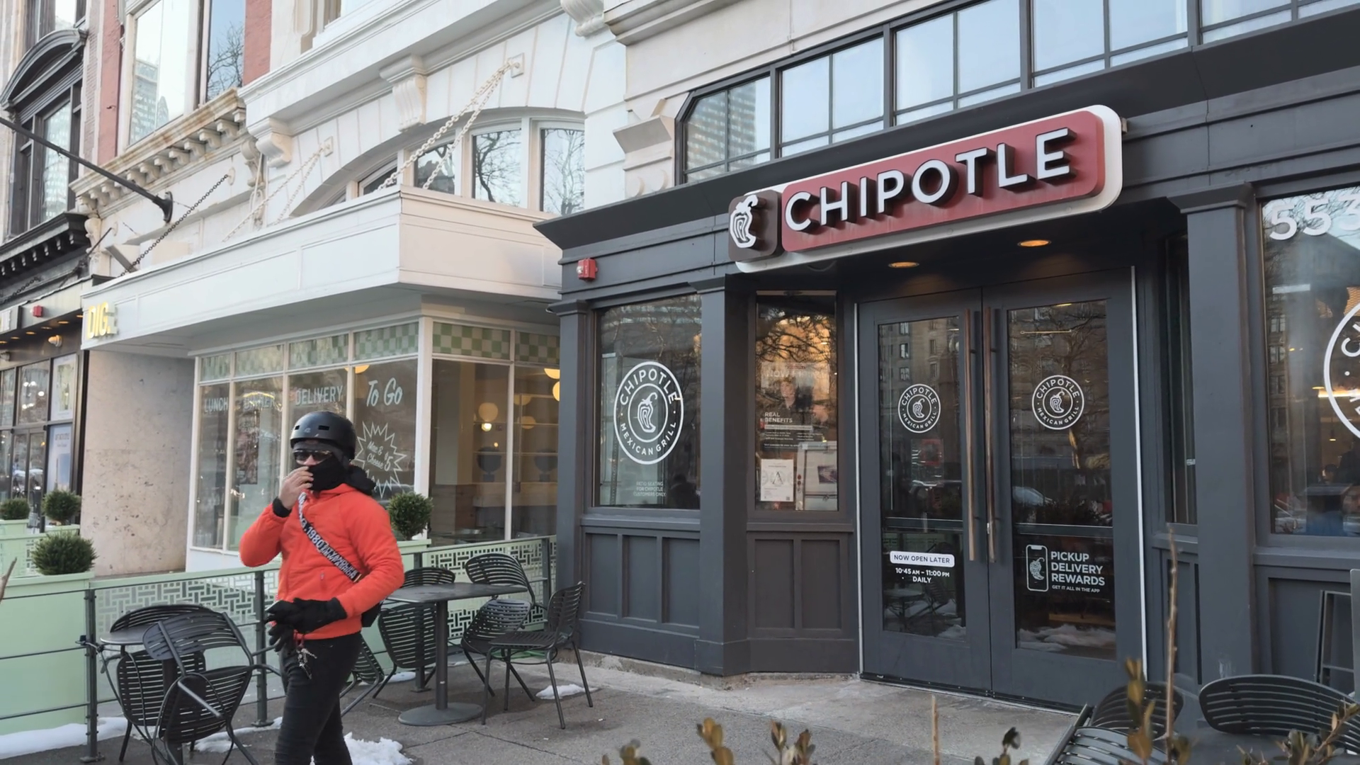 Chipotle Mexican Grill Exterior Establishing Stock Footage SBV ...