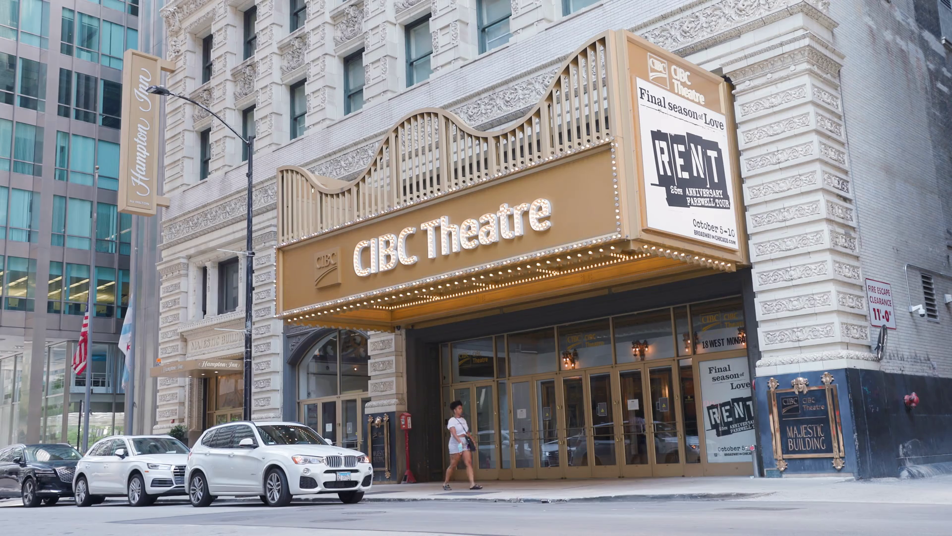 Cibc Theater Exterior Building Chicago 4k Stock Footage SBV-347013181 ...