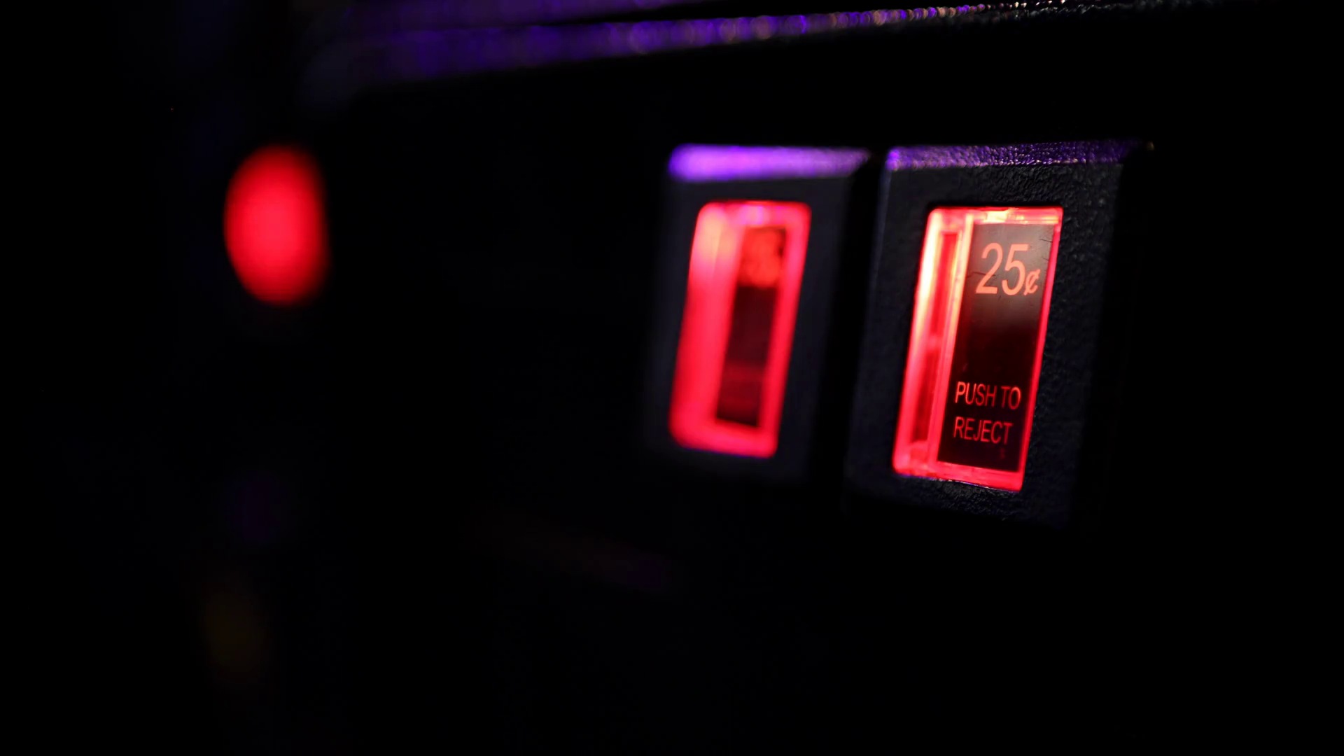 Coin Door Of Pinball Machine Focused On Stock Footage SBV-347718448 ...