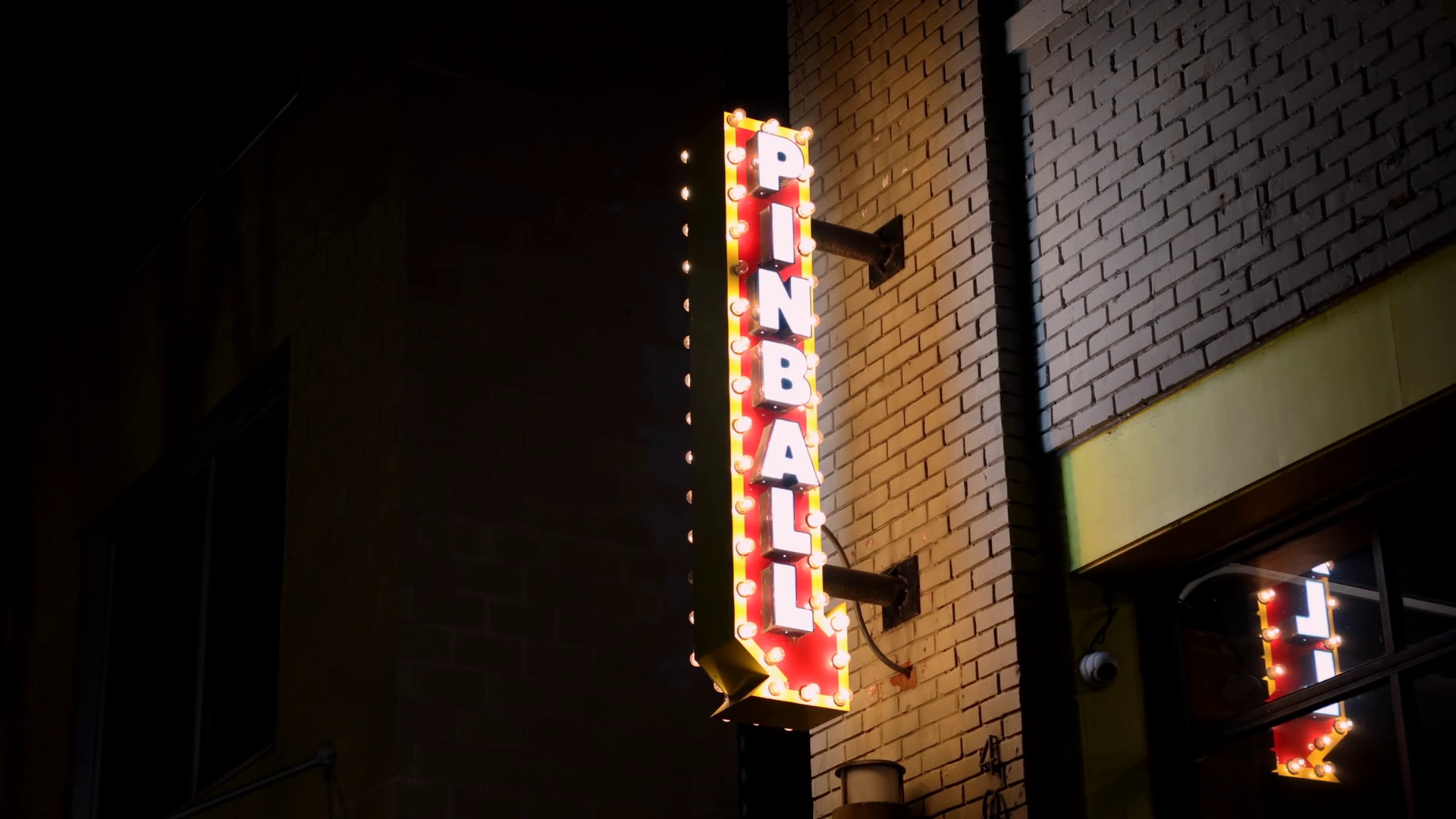 Exterior Arcade Pinball Sign Establishing Stock Footage SBV-347718850 ...