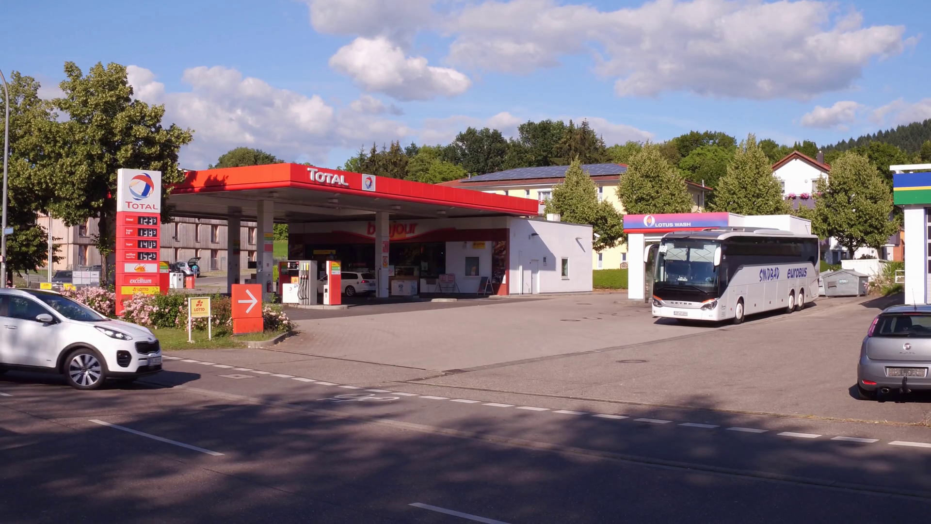 Gas Station In Freiburg Im Breisgau Germany Stock Footage SBV-328928376 ...