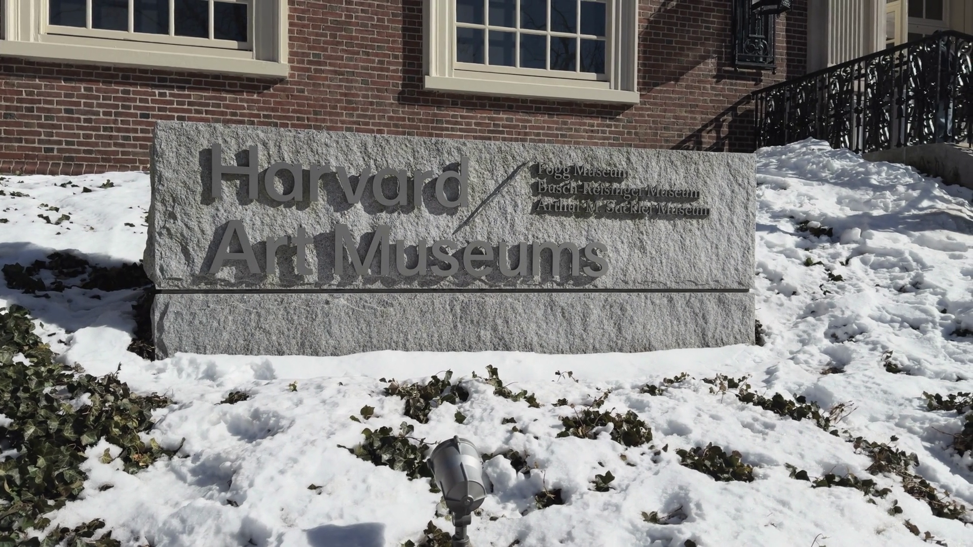 Harvard Art Museums Sign Exterior Building 4k Stock Footage SBV ...
