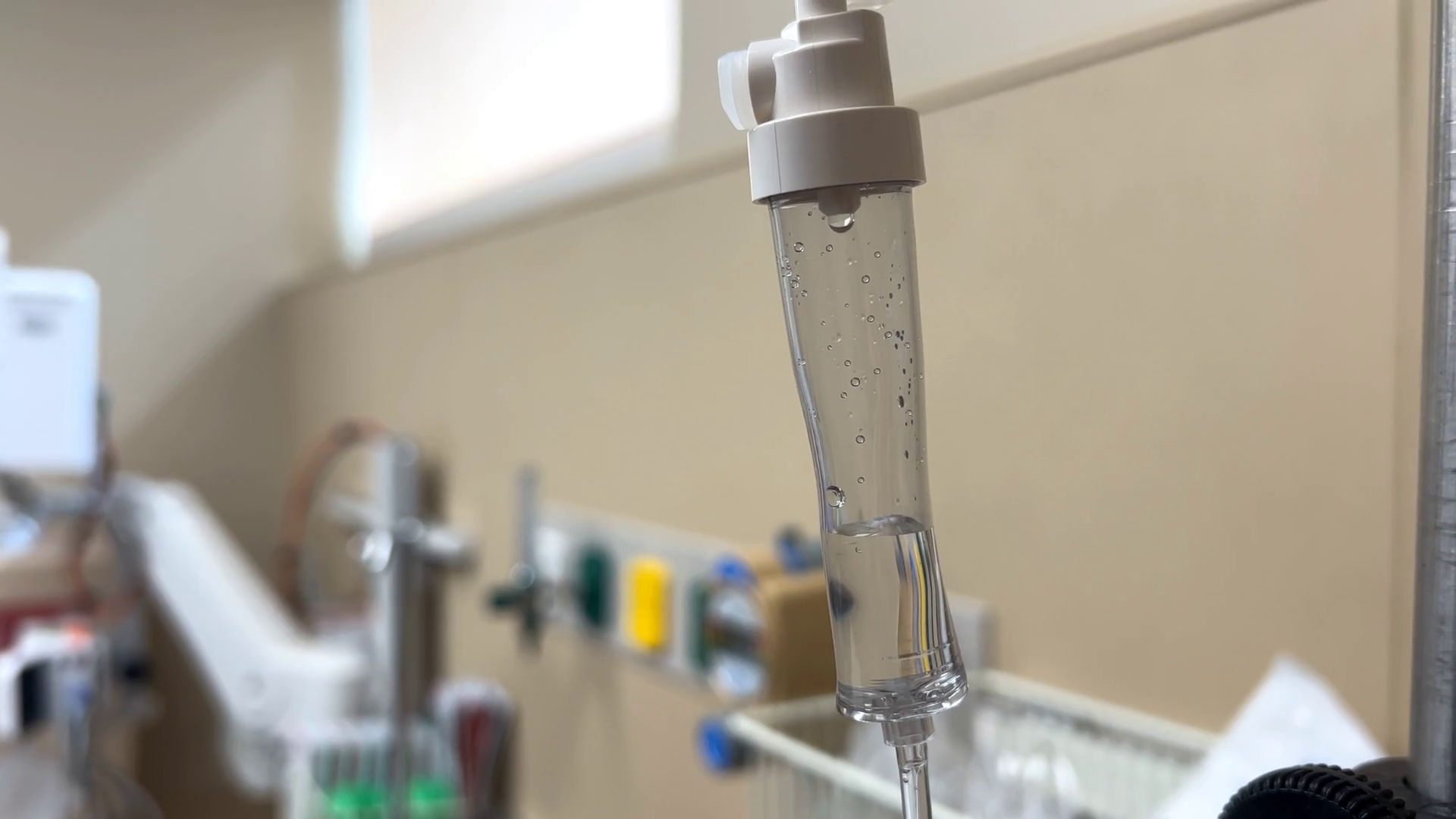 Iv Drip To Deliver Fluids To Patient In Stock Footage SBV-349087630 ...