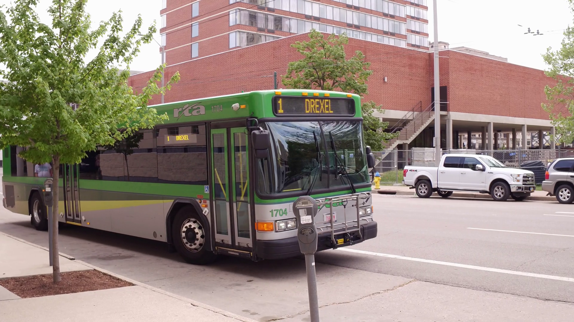Local Transit Rta System In Downtown Pulls Stock Footage SBV-327441865 ...