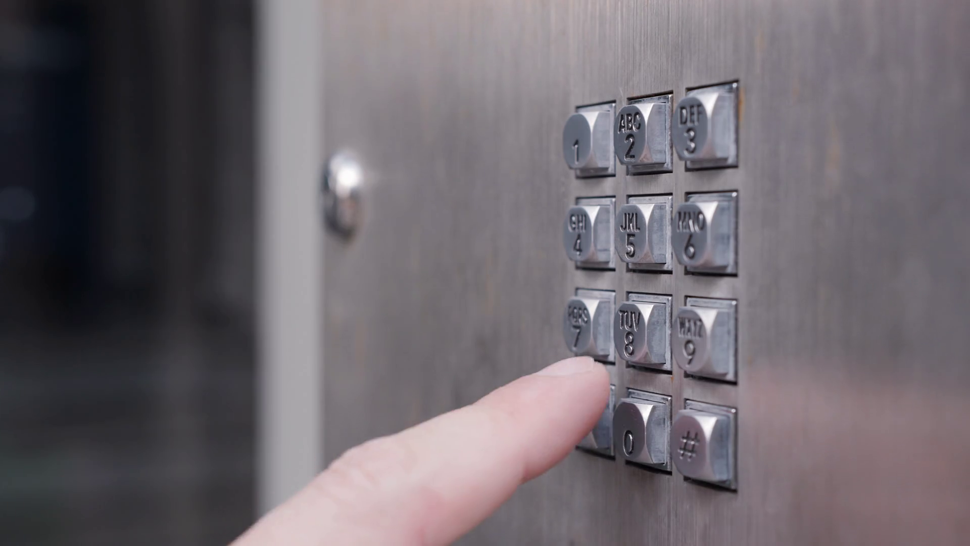 Pressing Keypad Apartment Door Entry 4k Stock Footage SBV-347012545 ...