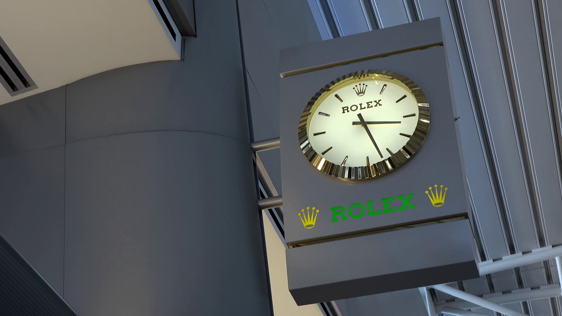 Rolex Clock In Mccarran Airport 4k Stock Footage SBV-337707700 ...