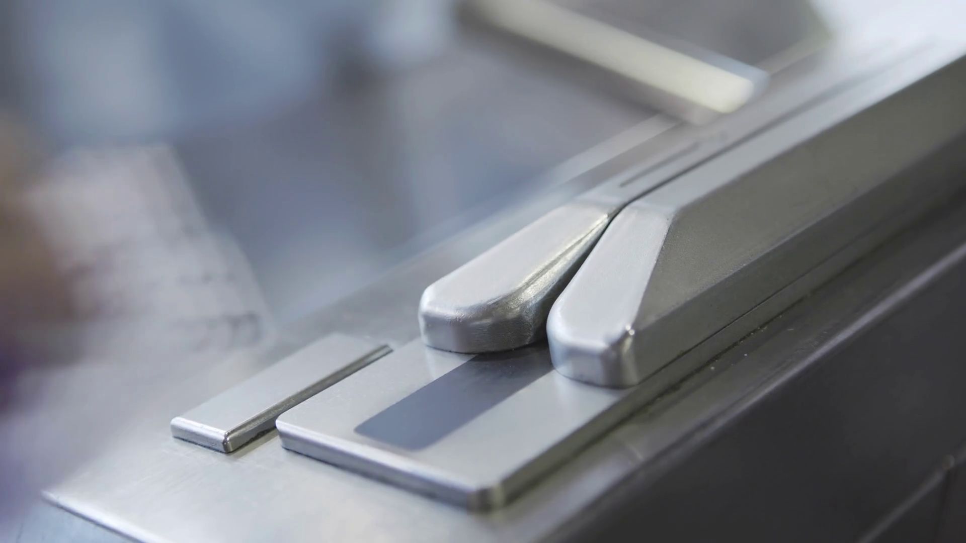 Swiping Subway Ticket Card Through Reader In Stock Footage SBV ...