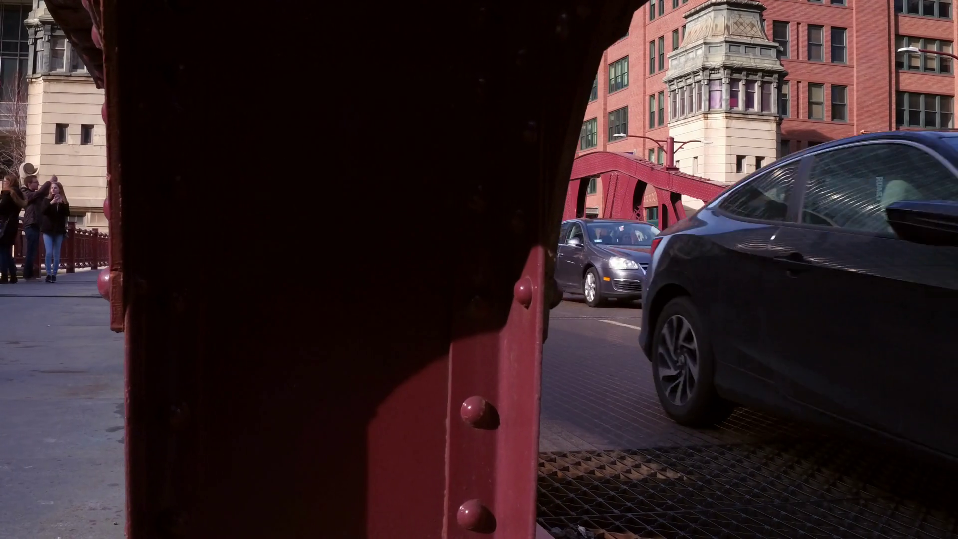 Traffic Crossing Drawbridge In Chicago Stock Footage SBV-322220995 ...