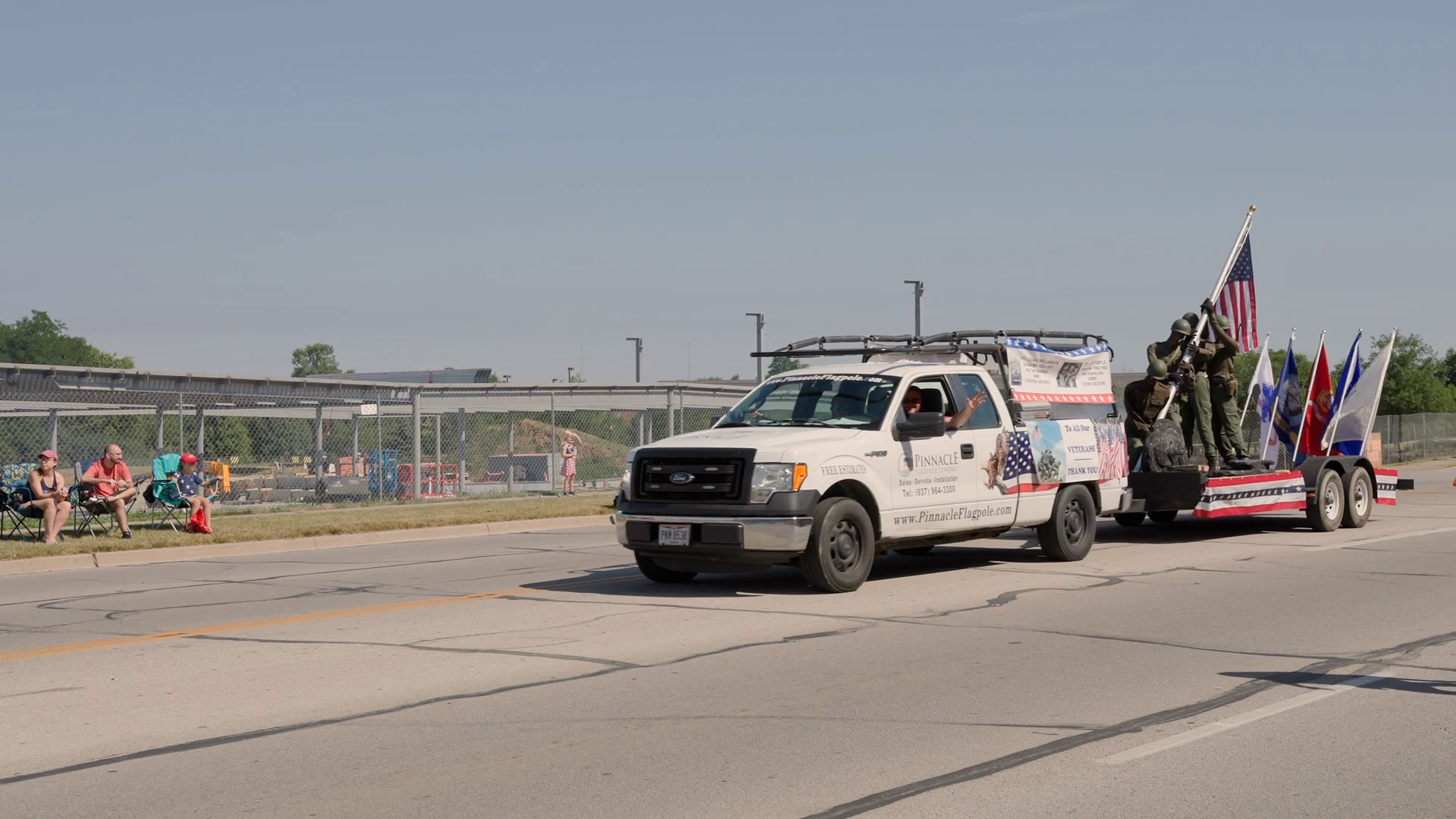 Veteran Support Float In 4th Of July Parade Stock Footage SBV-347705685 ...