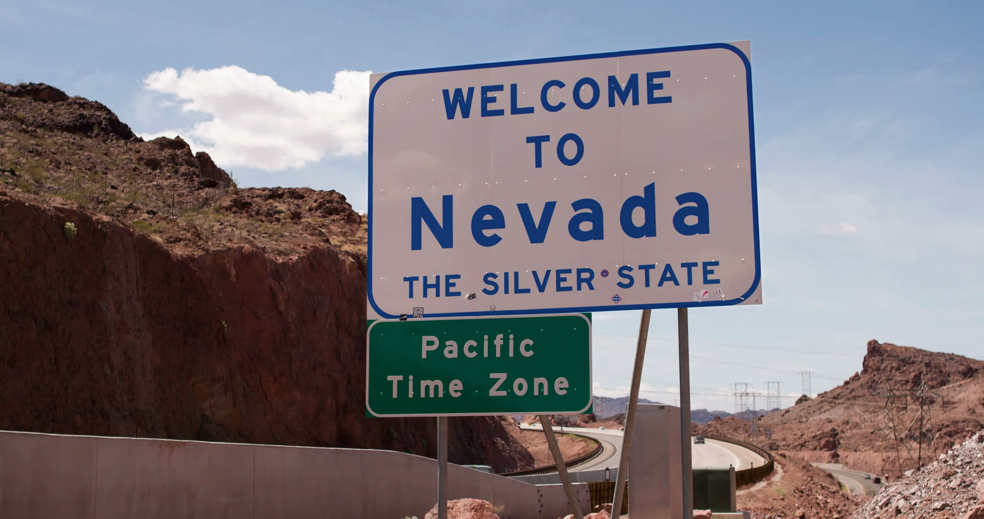 Welcome To Nevada Sign 4k Stock Footage SBV-301142673 - Storyblocks