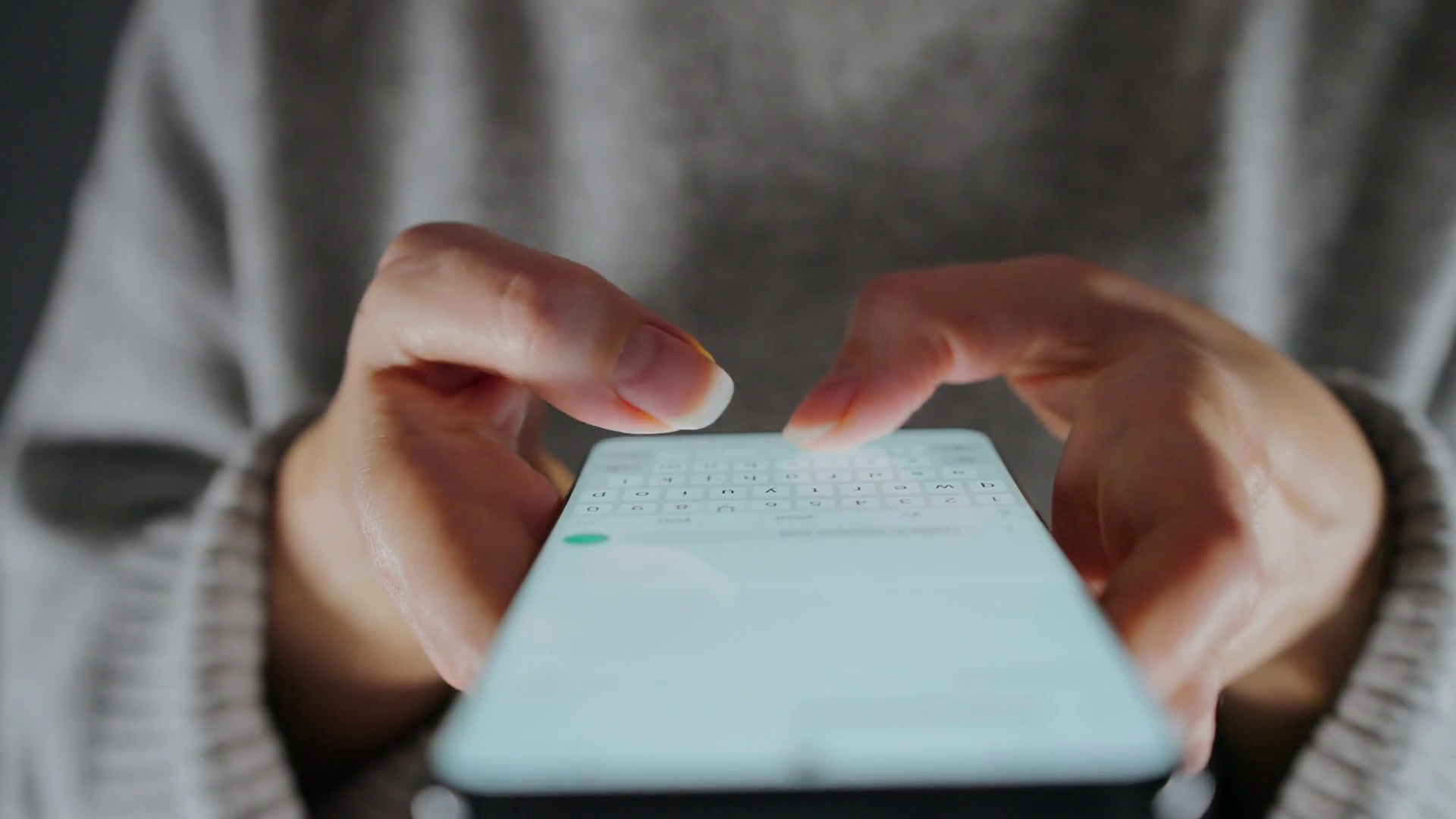 Female Hands Typing Text On Smartphone Stock Footage SBV-352005940 ...