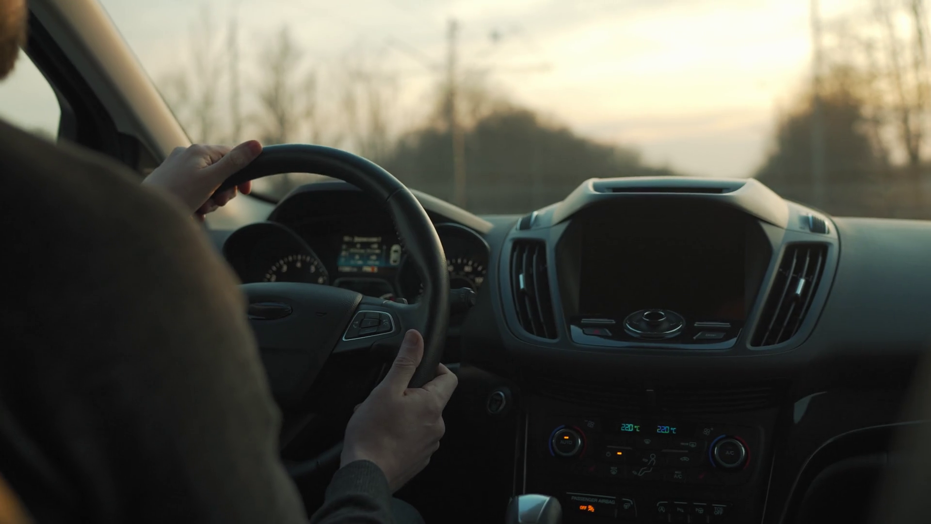 Man Drives Car Along Road Stock Footage SBV-346905376 - Storyblocks
