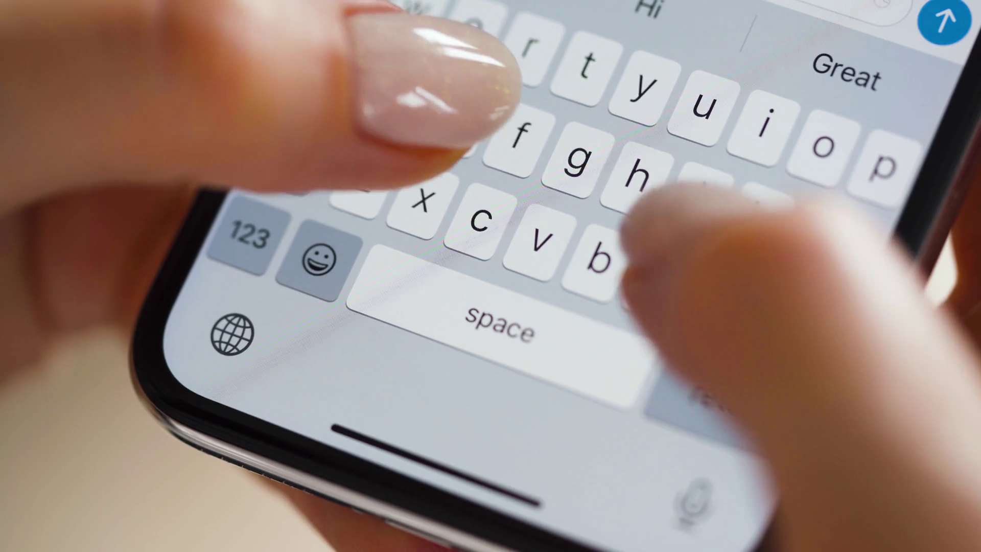 Hands Typing Text On Smartphone Close-up Stock Footage SBV-338554718 ...