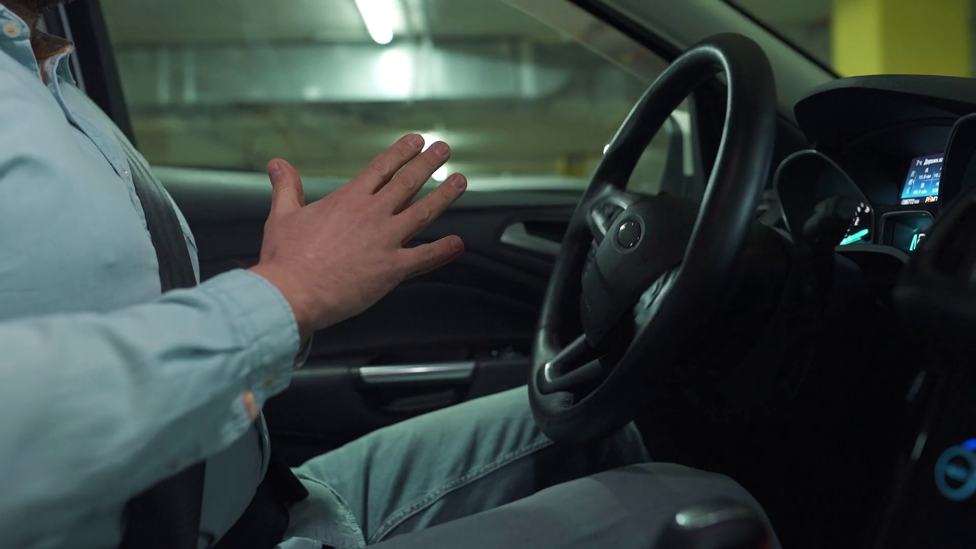 Man Driving In Innovative Automated Car Stock Footage SBV-346465987 ...