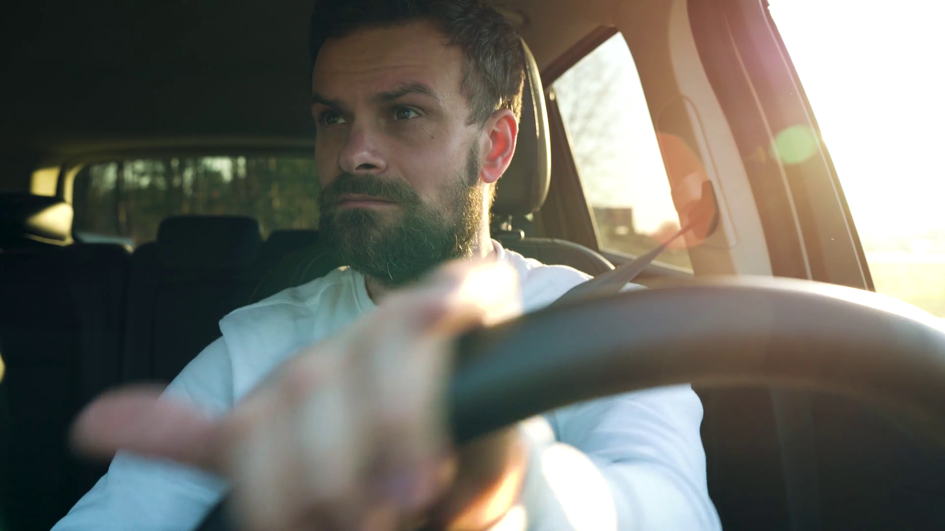 Man Is Parked In Car In Parking Lot Outdoors Stock Footage SBV ...