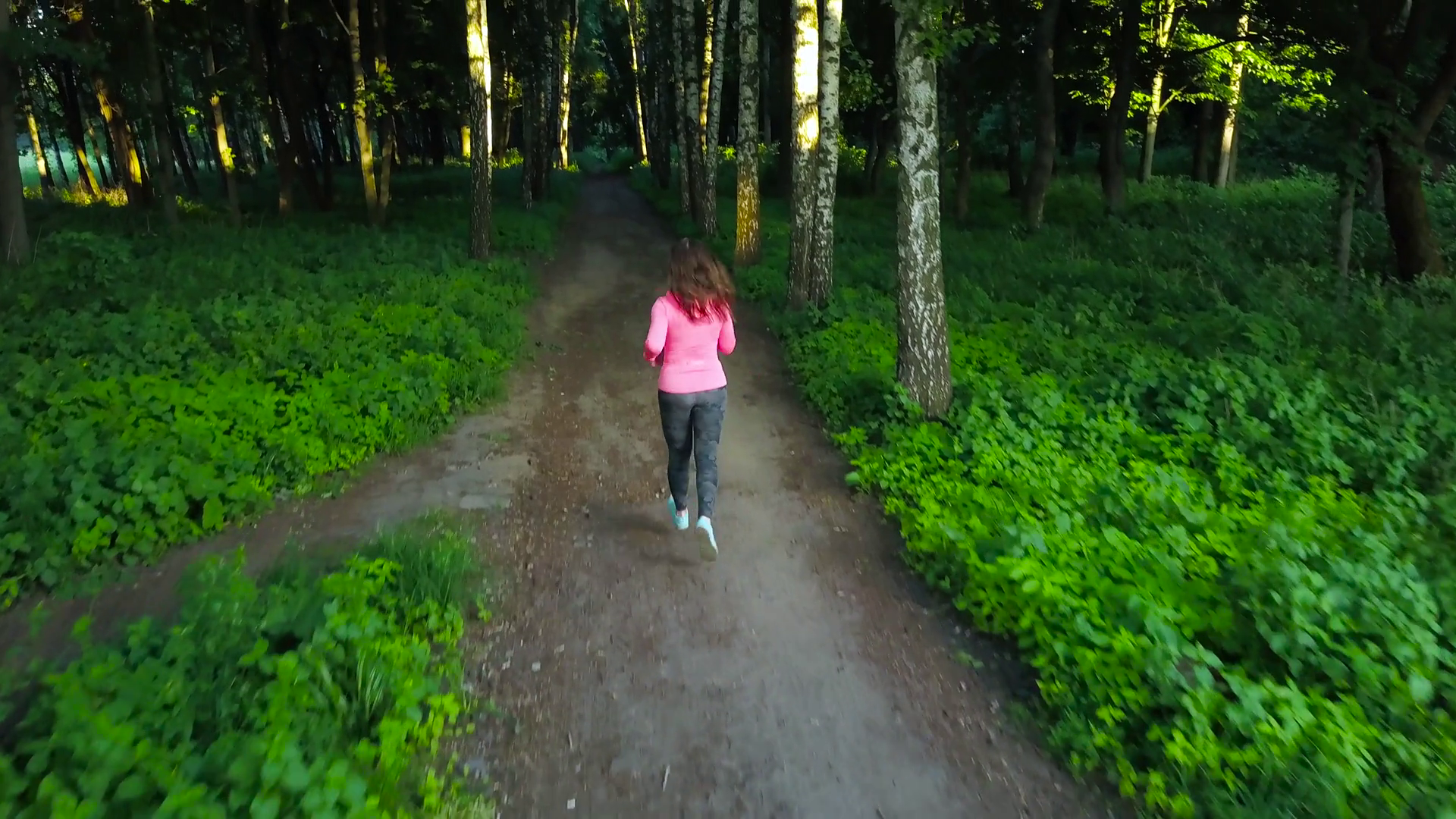 Woman Runs Through Forest Stock Footage SBV-315389090 - Storyblocks