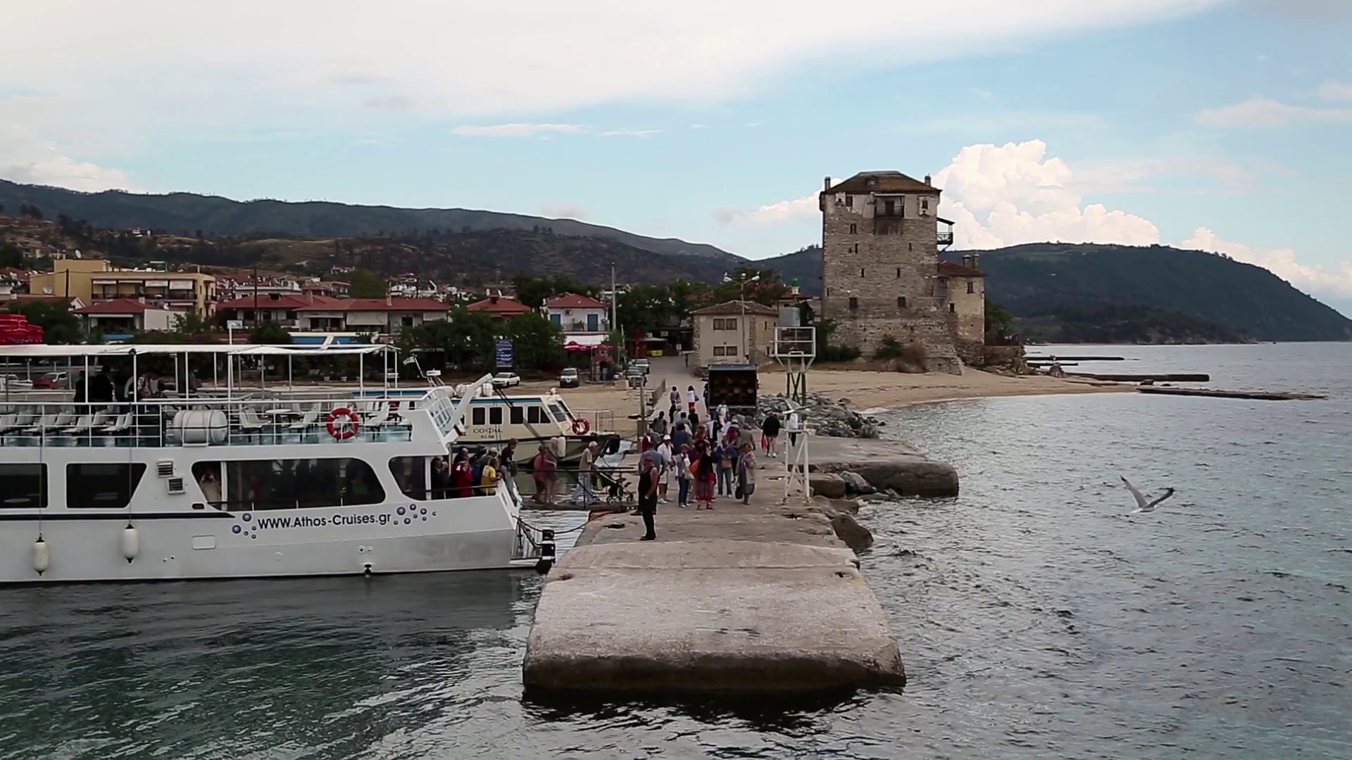 Greece Athens June 4 2013: Ship Docks To Stock Footage SBV-304927883 ...