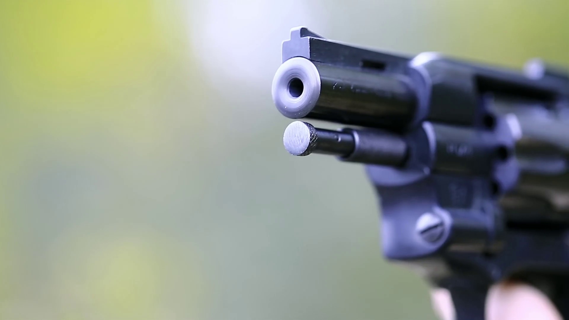 Revolver Close-up Man Holds In Hand Stock Footage SBV-312731129 ...