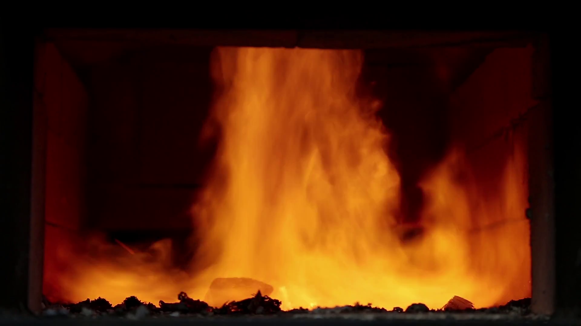 Fire Burning In Furnace Stock Footage SBV-304871035 - Storyblocks