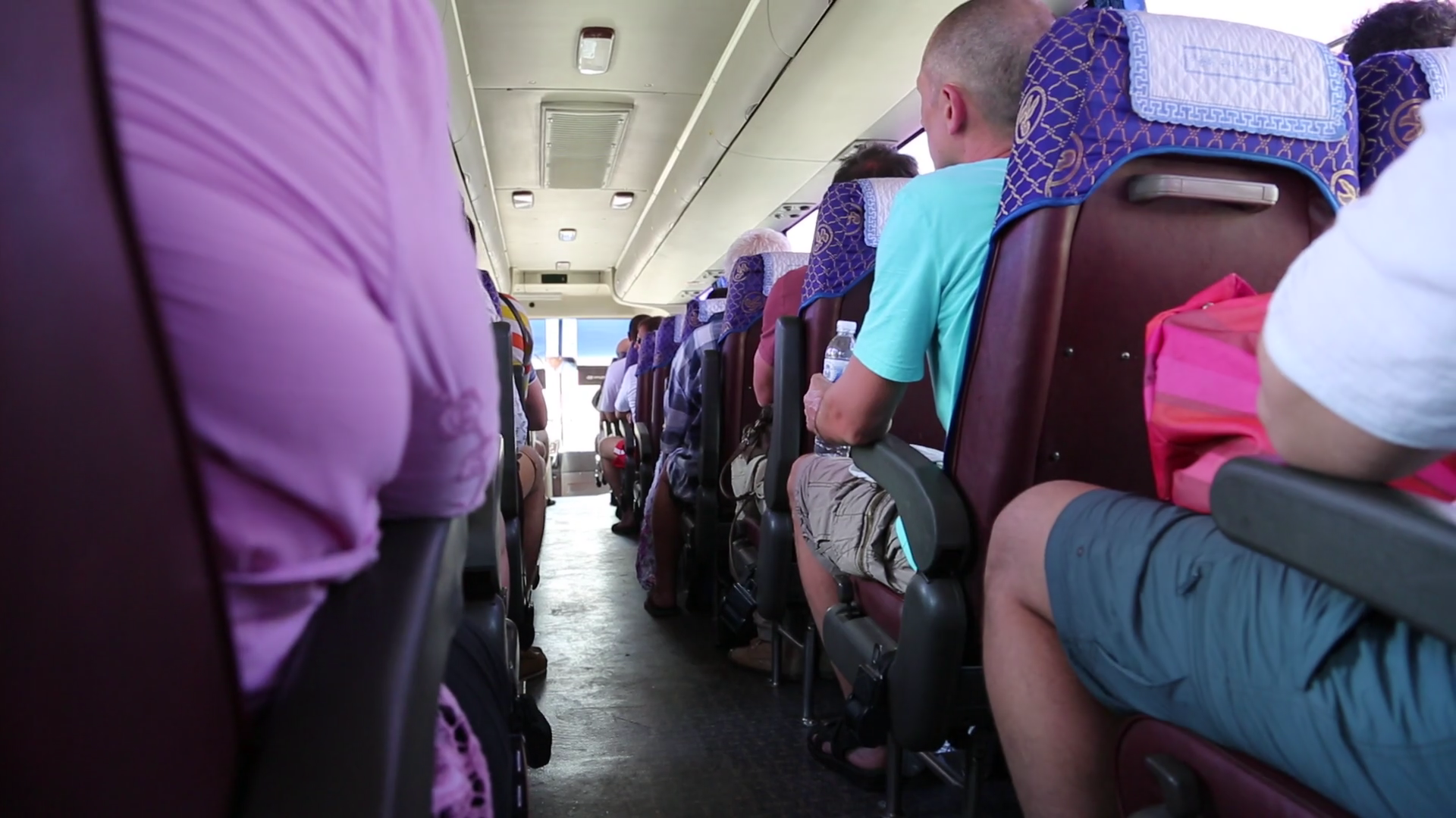 People Going In Bus Large Group Of People Stock Footage SBV-304870284 ...