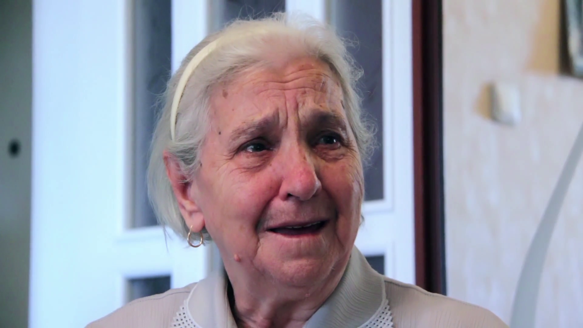 True Sincere Weeping Of Elderly Woman Stock Footage SBV-304833531 ...