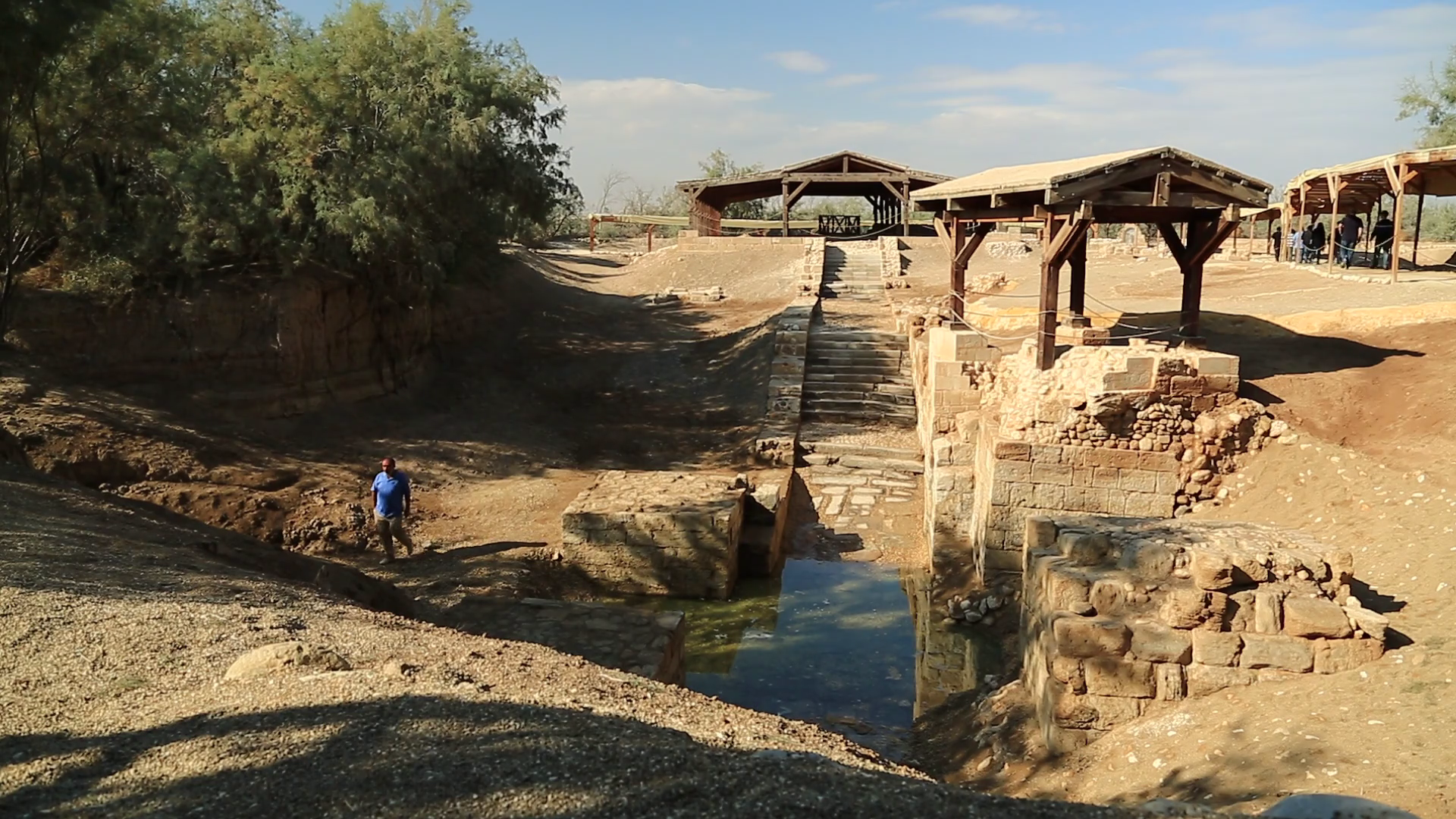 Jordan Jordan River Al-maghtas December 8 Stock Footage SBV-314287307 ...