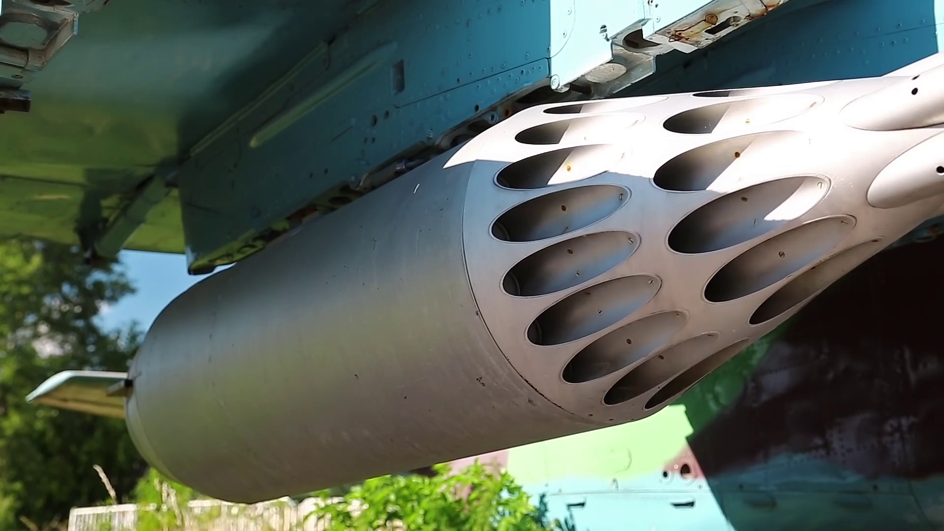 Rocket Launcher Under Wing Of Fighter Stock Footage SBV-314435937 ...
