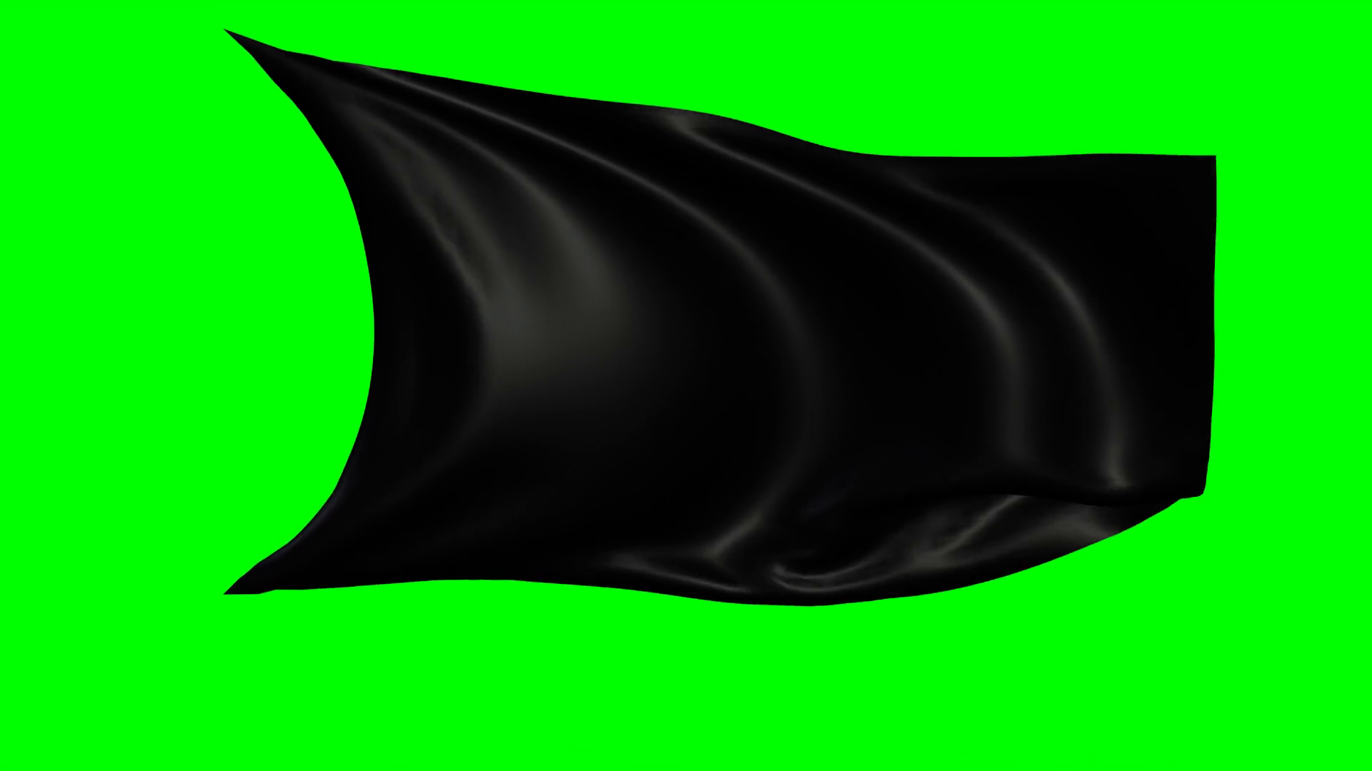 Black Flag Waving In Wind Loopable Footage Stock Motion Graphics SBV ...