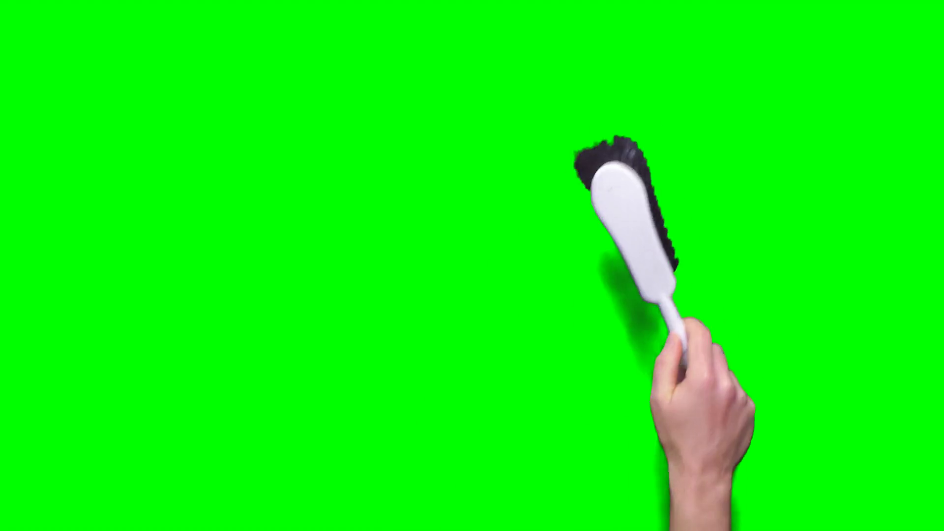 Male Hand Sweeping Green Screen Surface With Stock Footage SBV ...