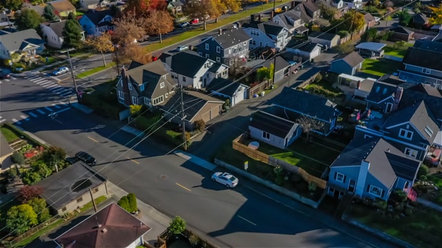 Neighborhood From Above Stock Footage: Royalty-Free Video Clips ...